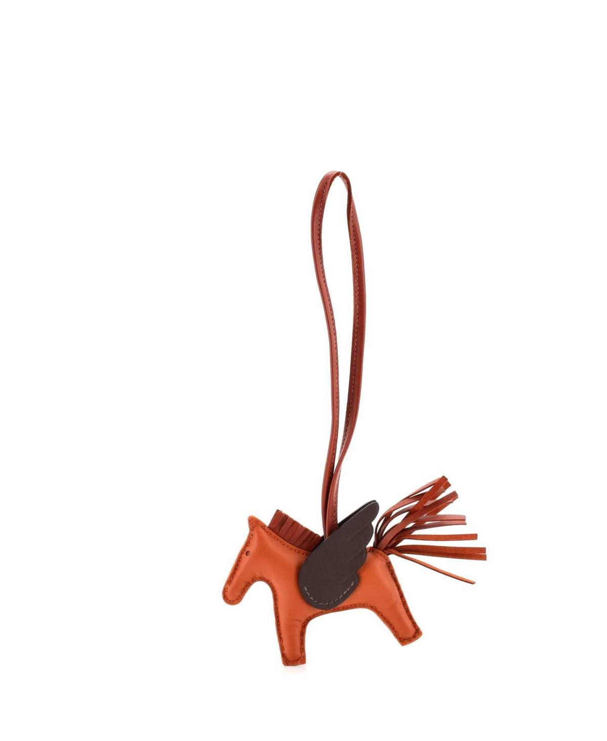 Click here for Pre-Owned HERMES Pm Pegase Rodeo Bag Charm Leather... prices