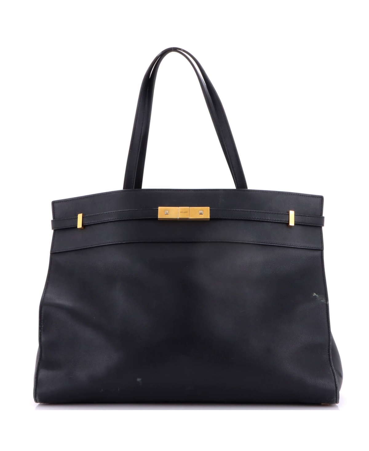 Click here for Pre-Owned Saint Laurent Medium Manhattan Tote Leat... prices