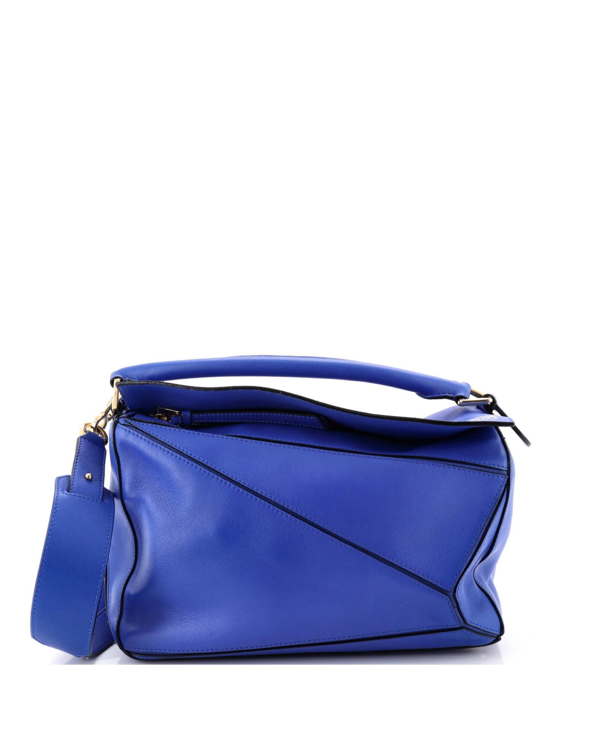 Click here for Pre-Owned Loewe Large Puzzle Bag Leather - Blue prices