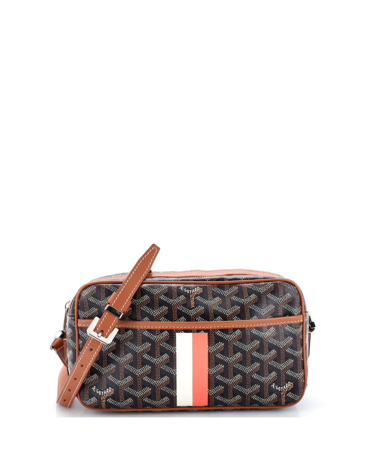 Click here for Pre-Owned Goyard Cap Vert Bag Printed Coated Canva... prices