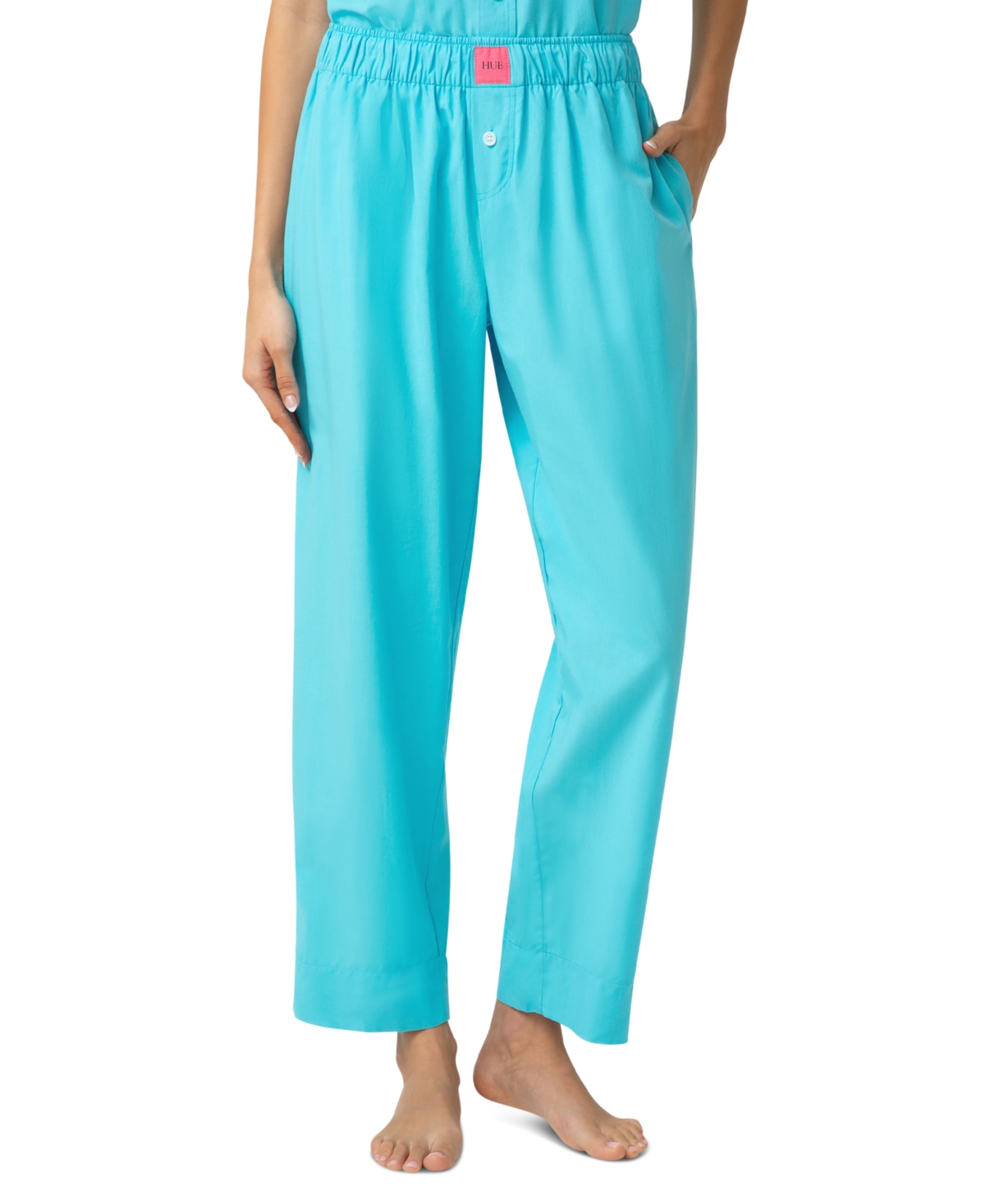 Click here for Hue Womens Poplin Pajama Pants - Blue Mist prices