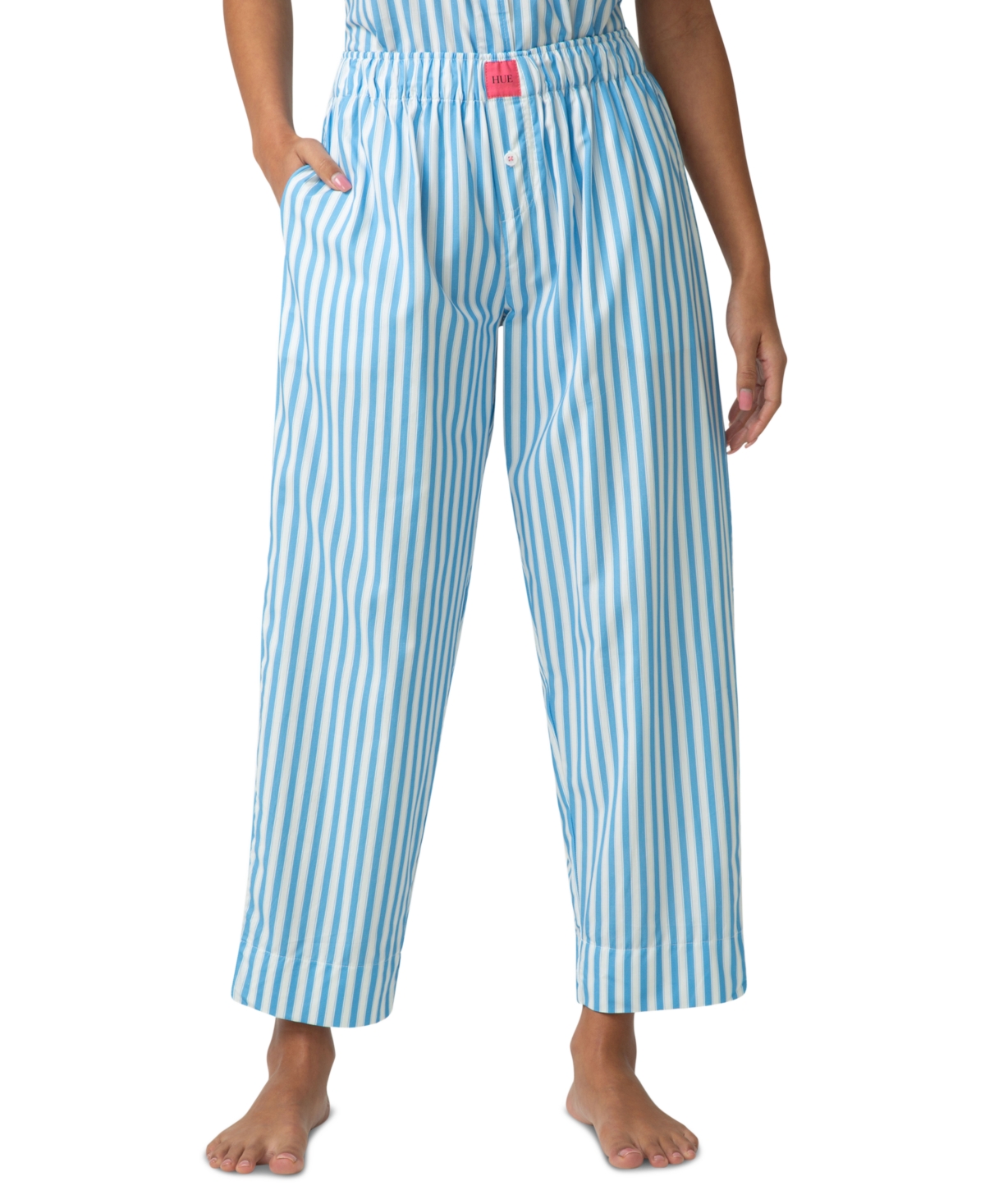 Click here for Hue Womens Poplin Pajama Pants - Azure Blue prices