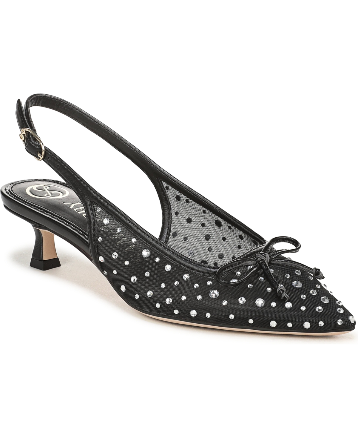 Click here for Sam and Libby Womens Everly 2 Slingback Pumps - Bl... prices