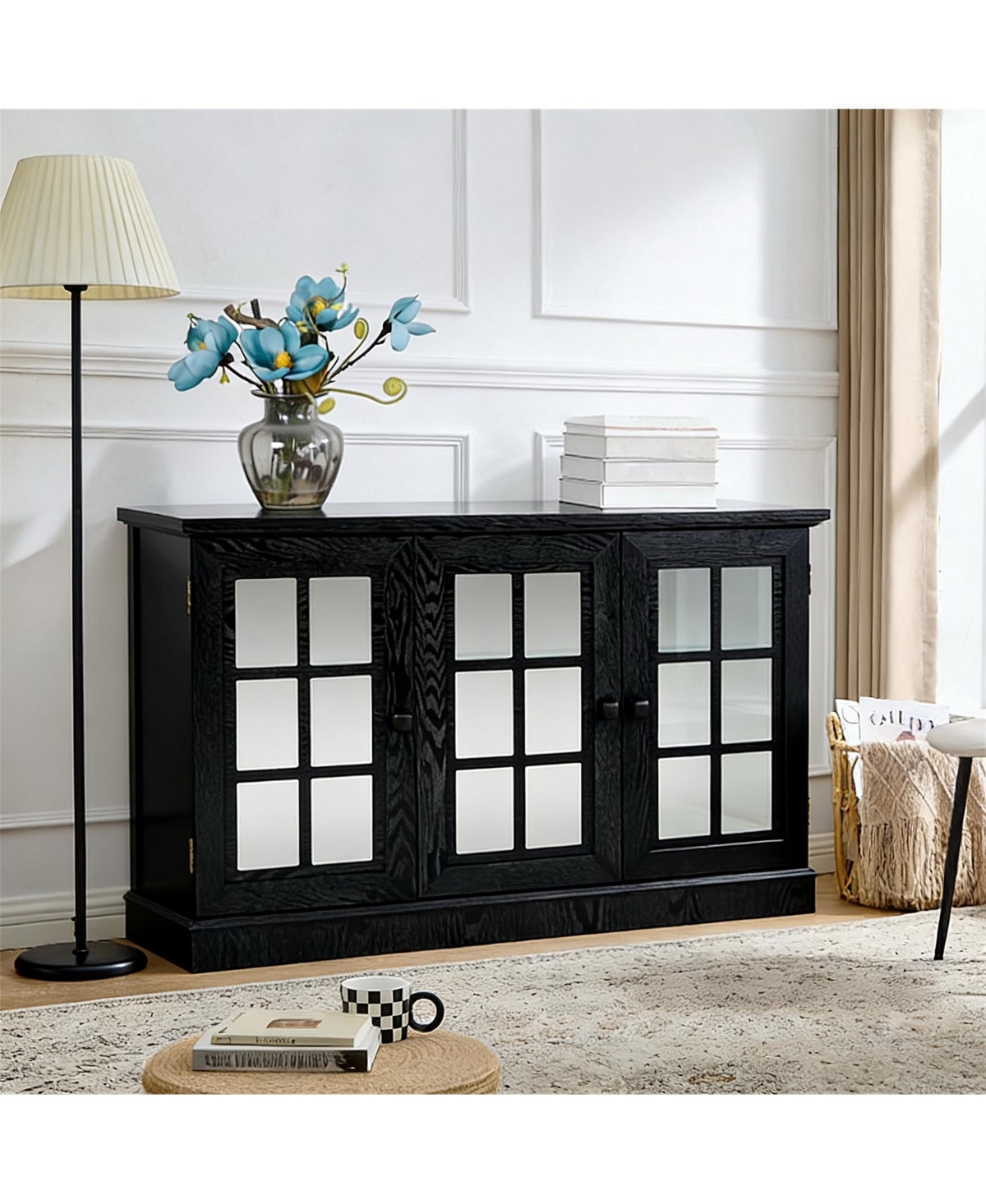 Click here for Clihome Buffet Sideboard Cabinet with 3 Mirrored A... prices