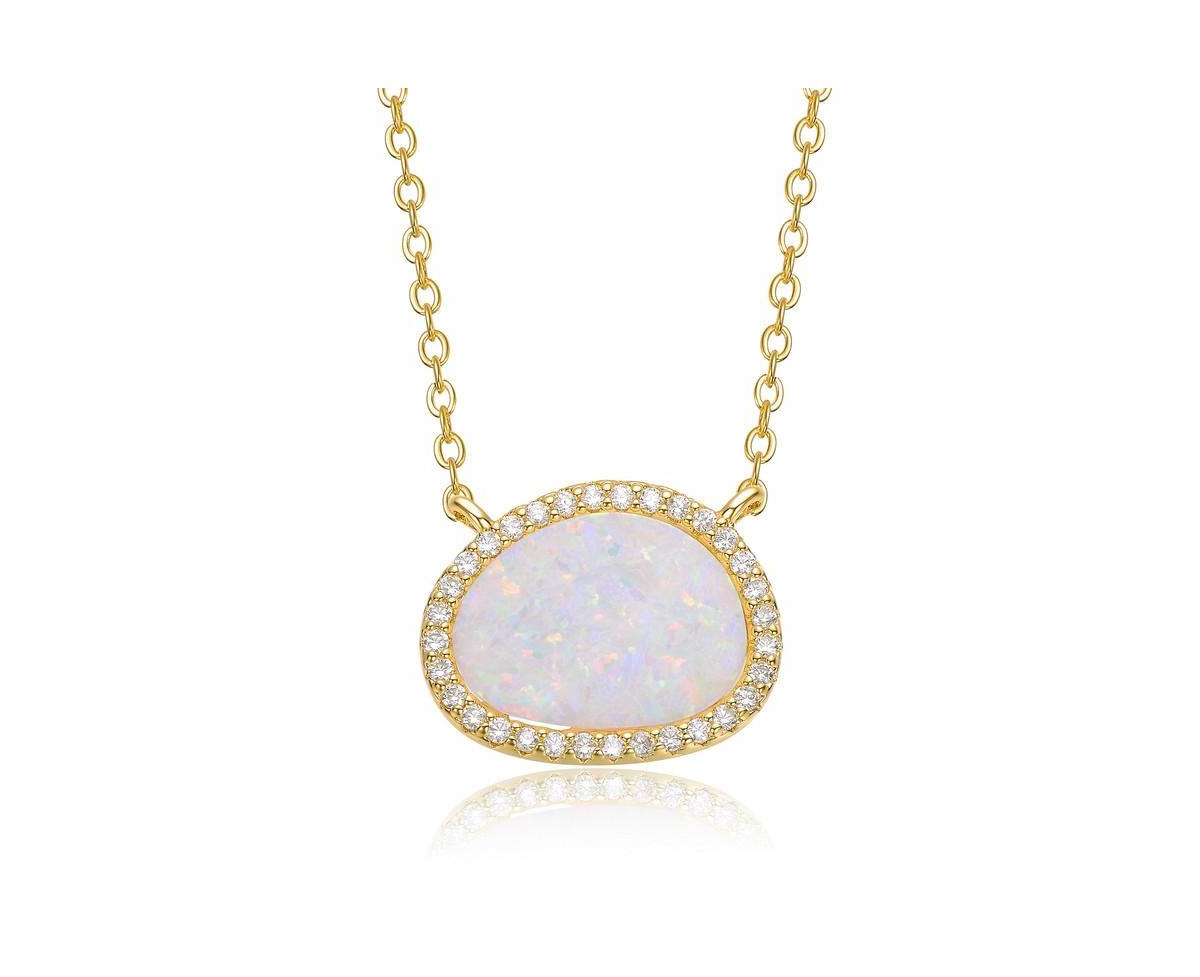 Click here for Rachel Glauber 14K Gold Plated Sparkling Star Opal... prices