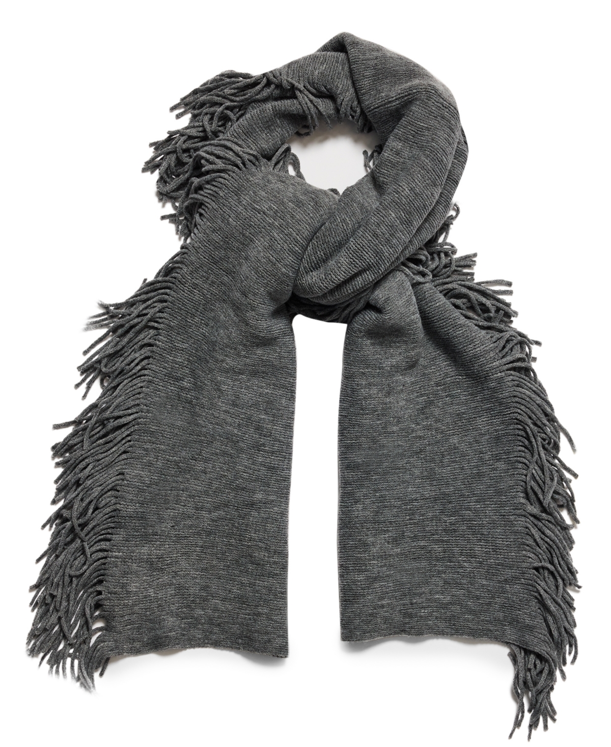 Click here for Steve Madden Fringe Woven Scarf - Heathered Gray prices
