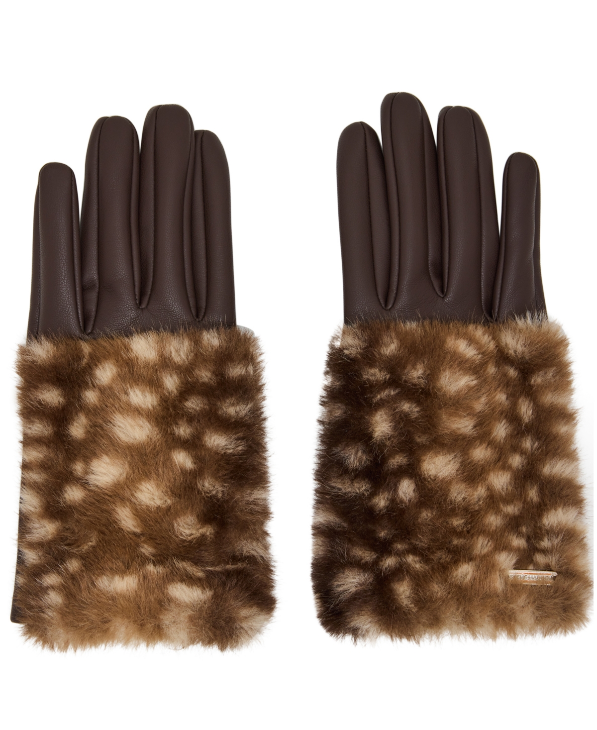 Click here for Steve Madden Womens Animal Print Polyester Fur Glo... prices