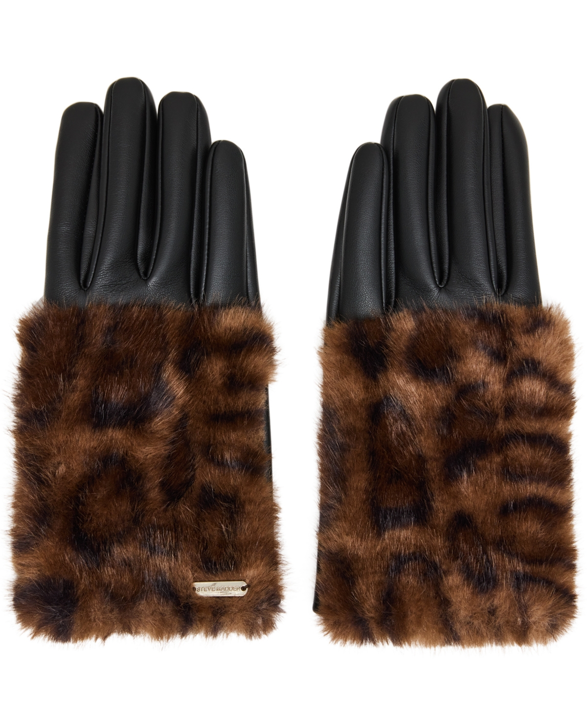 Click here for Steve Madden Womens Animal Print Polyester Fur Glo... prices