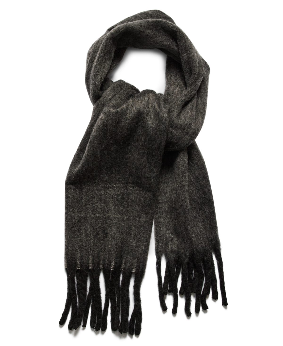 Click here for Steve Madden Soft Contrast Lofty Scarf - Dark Gray prices