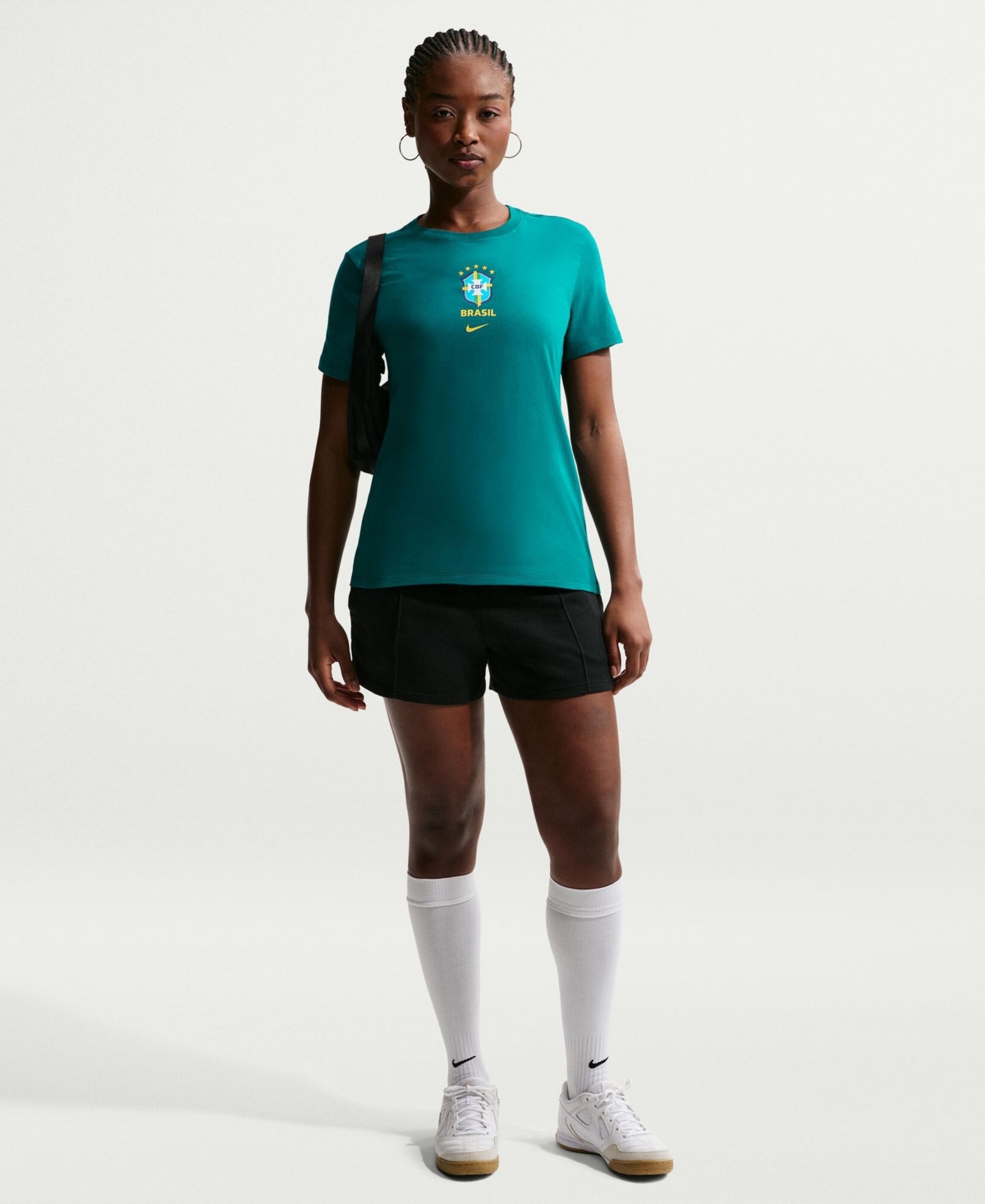 Click here for Nike Womens Green Brazil National Team Crest T-Shi... prices