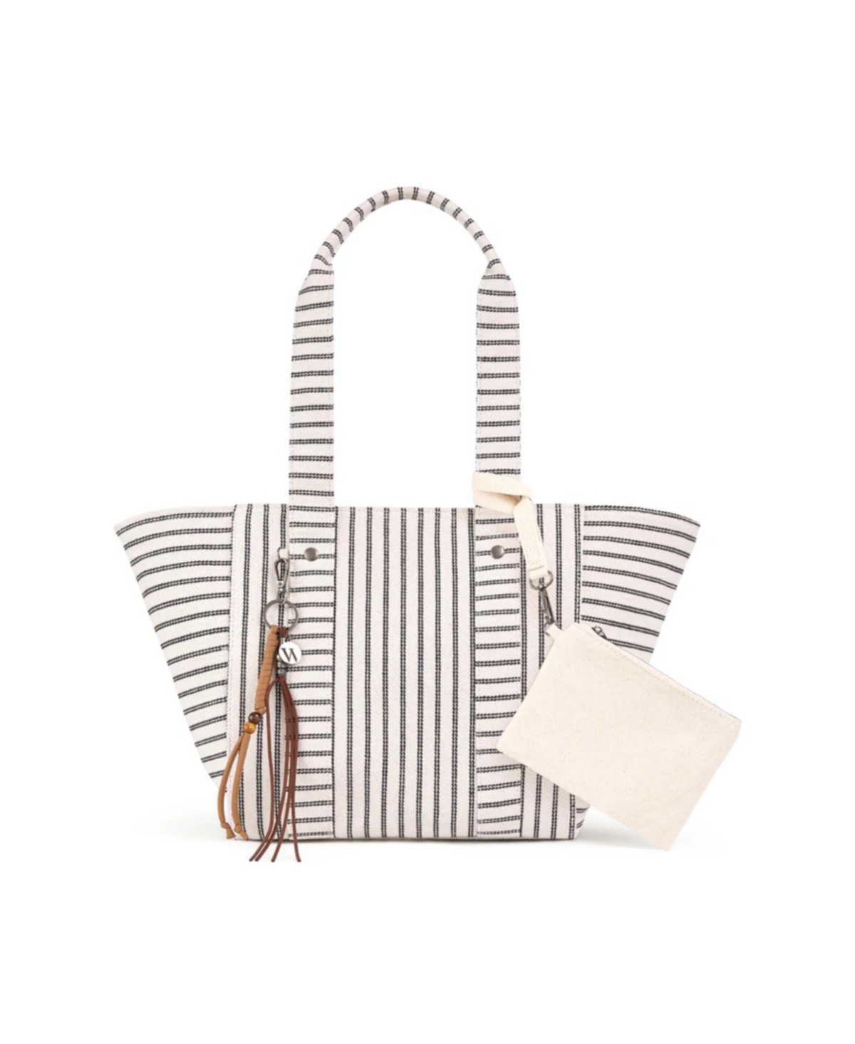 Click here for Wilt Womens Byron Medium Beach Tote - Bone black s... prices