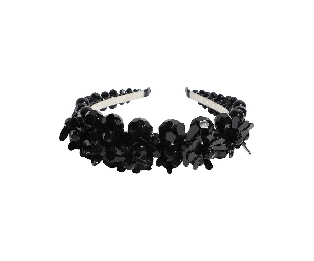 Click here for Sohi Womens Onyx Black Masquerade Hairband - Onyx... prices