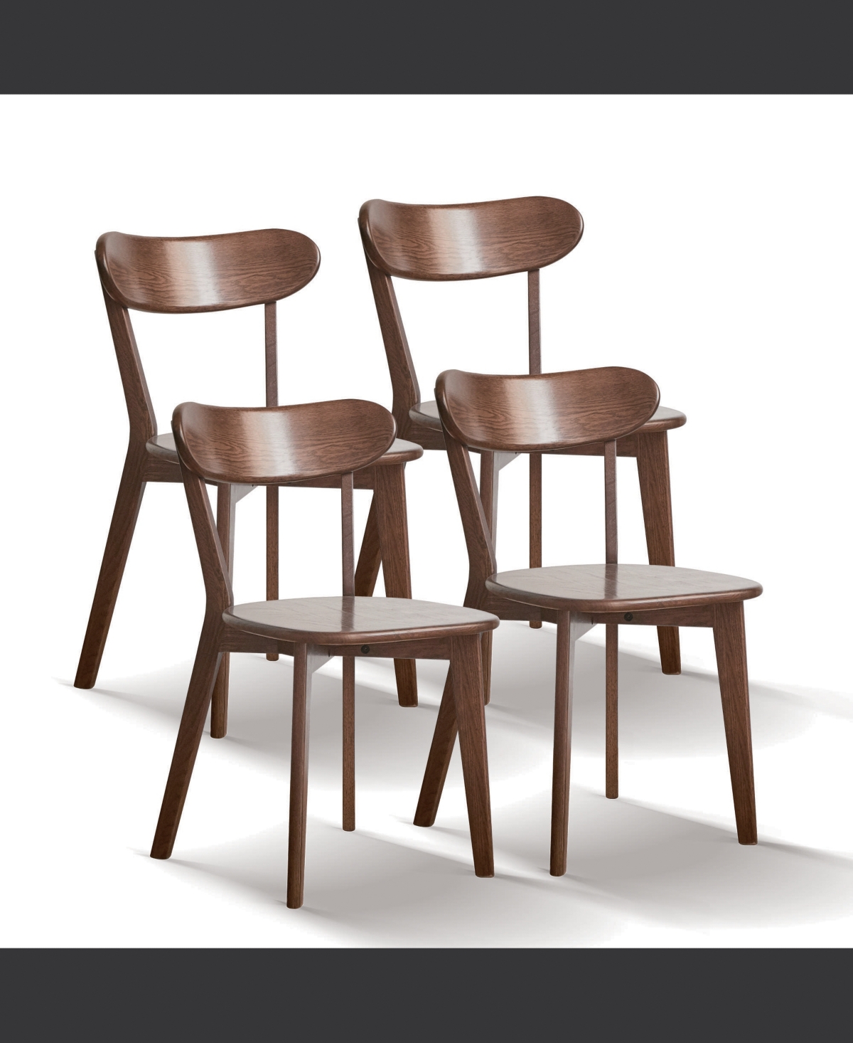 Click here for sumyeg Set of 4 Solid Oak Dining Chairs with Fas G... prices