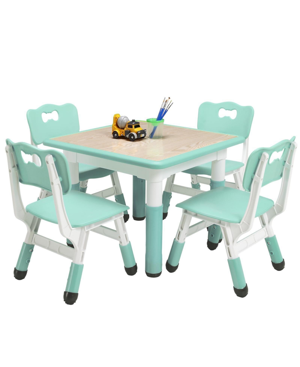 Click here for gaomon Height Adjustable Kids Table and 4 Chairs S... prices