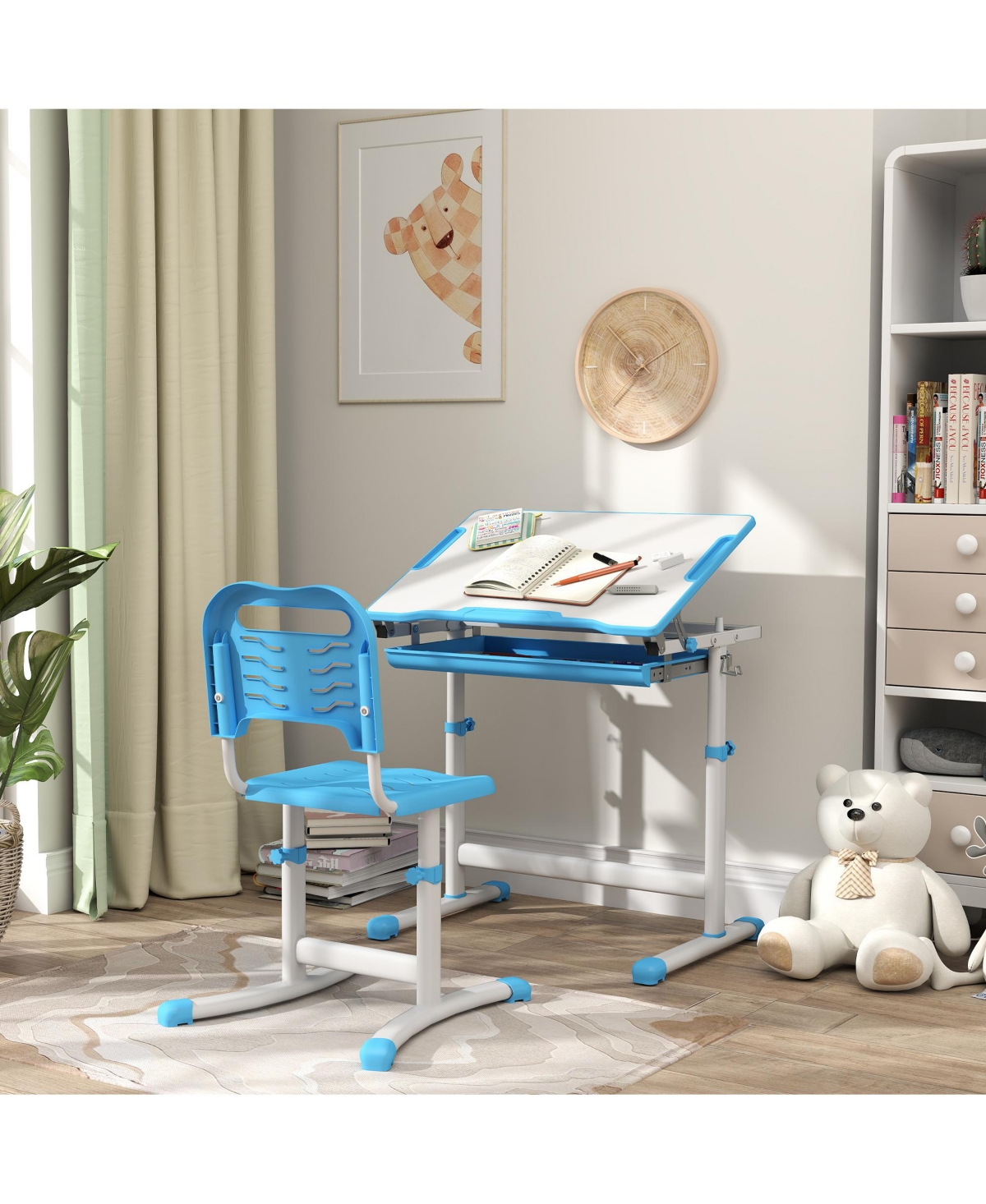Click here for Clihome Kids Desk Chair Set Adjustable Children St... prices