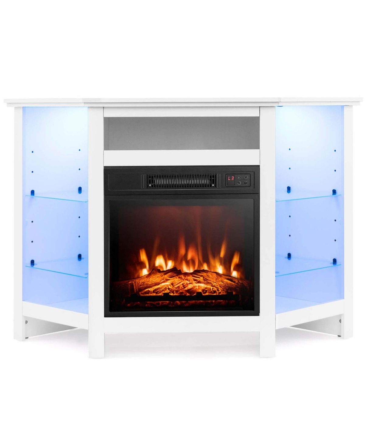 Click here for Costway Fireplace Tv Stand with Led Lights and 18... prices