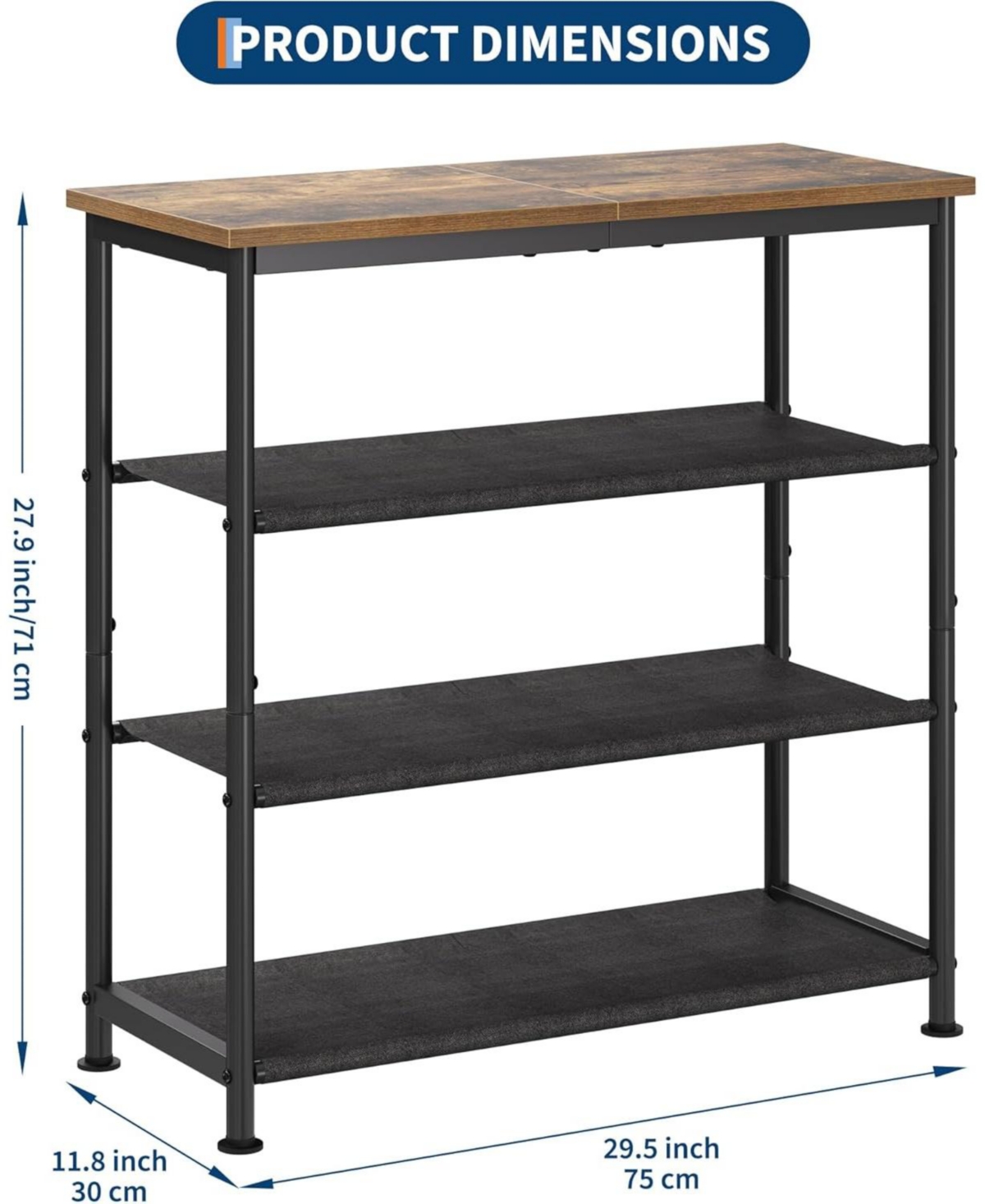Click here for gaomon 4-Tier Slim Shoe Rack  Adjustable Metal Fra... prices