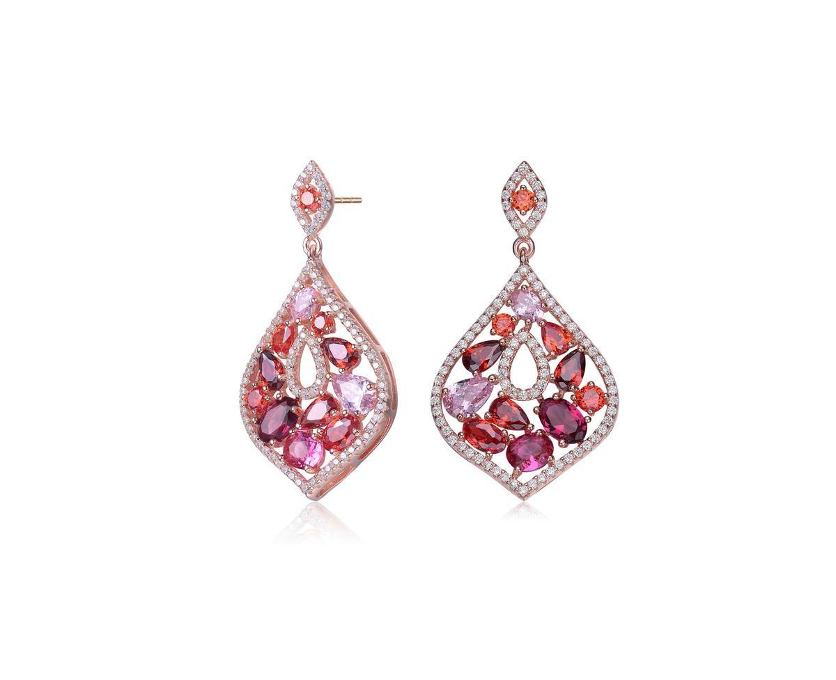 Click here for Sterling Silver 18K Rose Gold Plated Multi Colored... prices