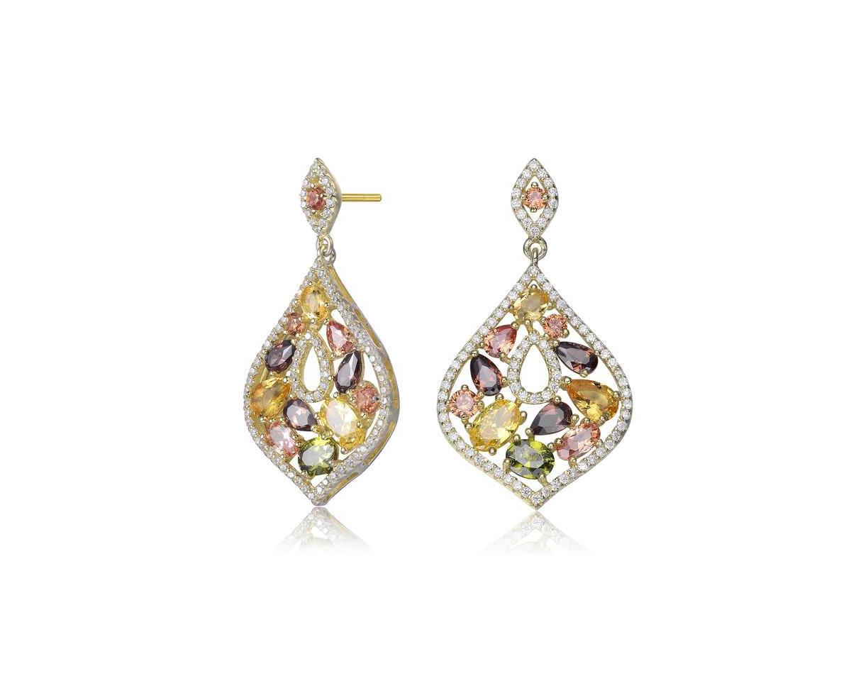 Click here for Sterling Silver 18K Rose Gold Plated Multi Colored... prices
