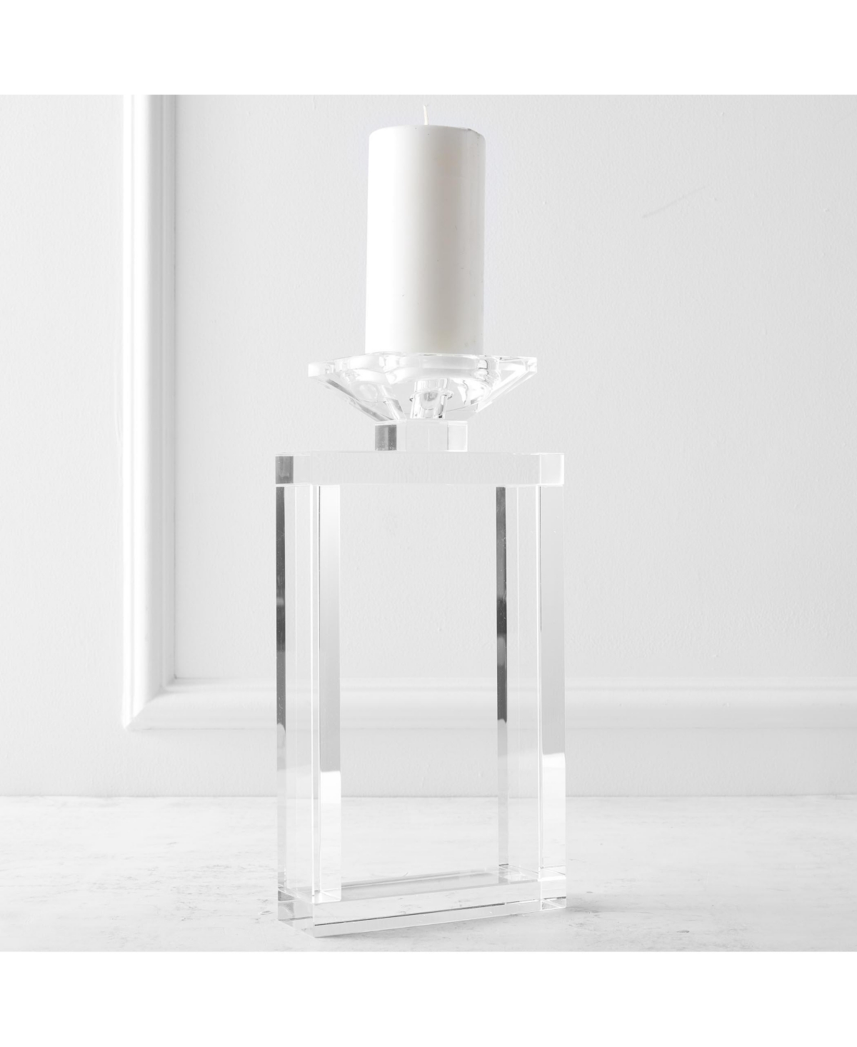 Click here for Z Gallerie Linx Pillar Holder - Clear prices