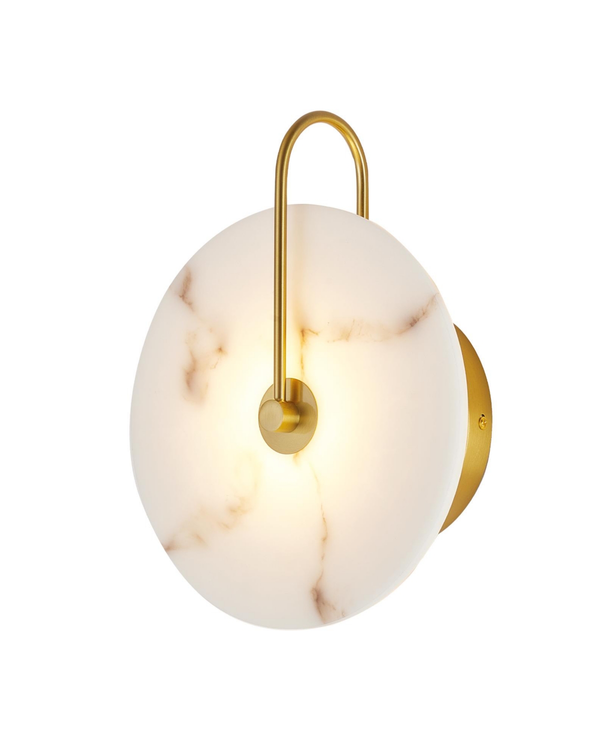 Click here for Midola Round Alabaster Wall Sconce  Natural Marble... prices