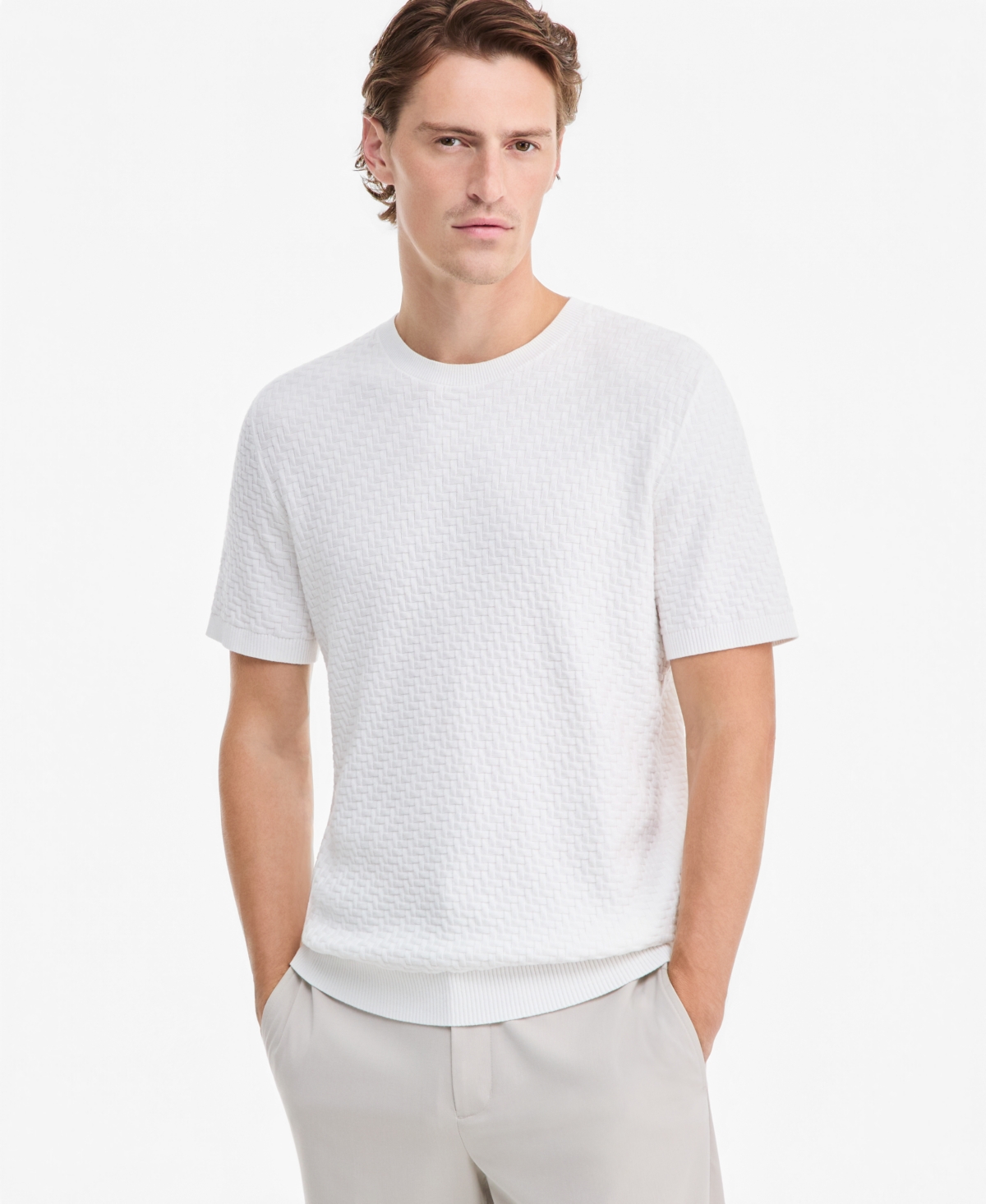 Click here for Alfani Mens Basketweave Sweater T-Shirt  Macys Exc... prices