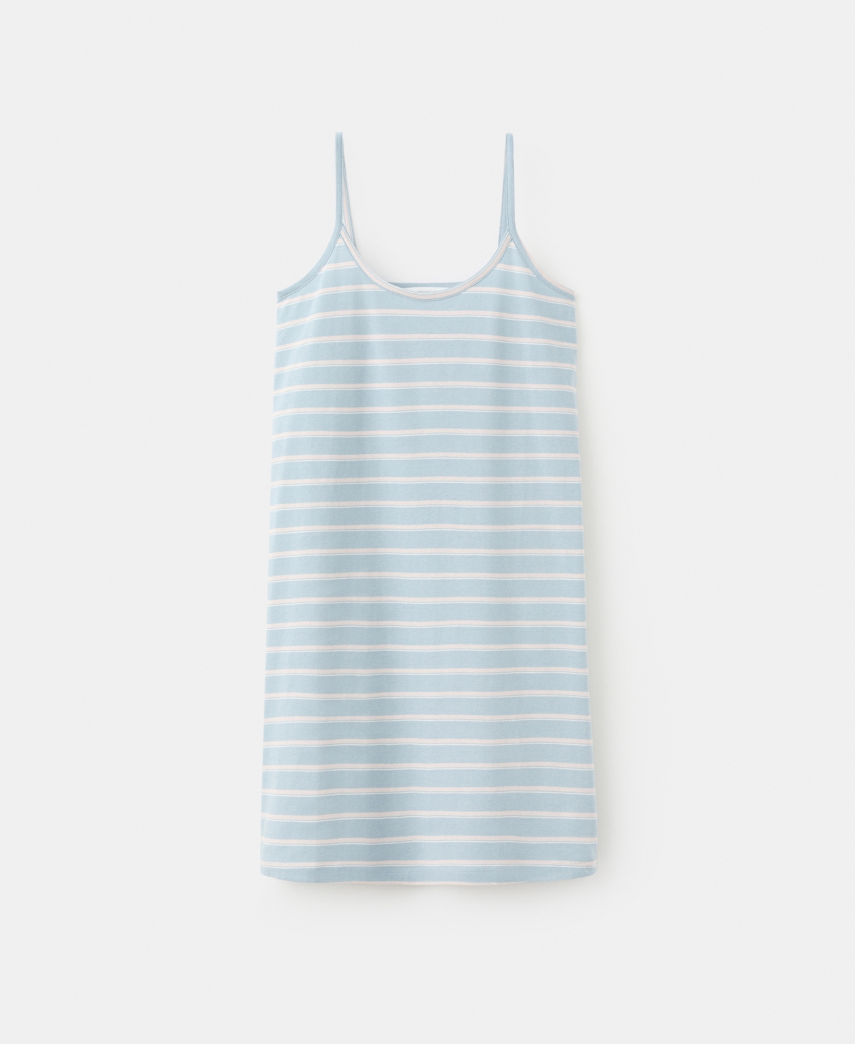 Click here for Mango Womens Striped Cotton Nightdress - Blue prices