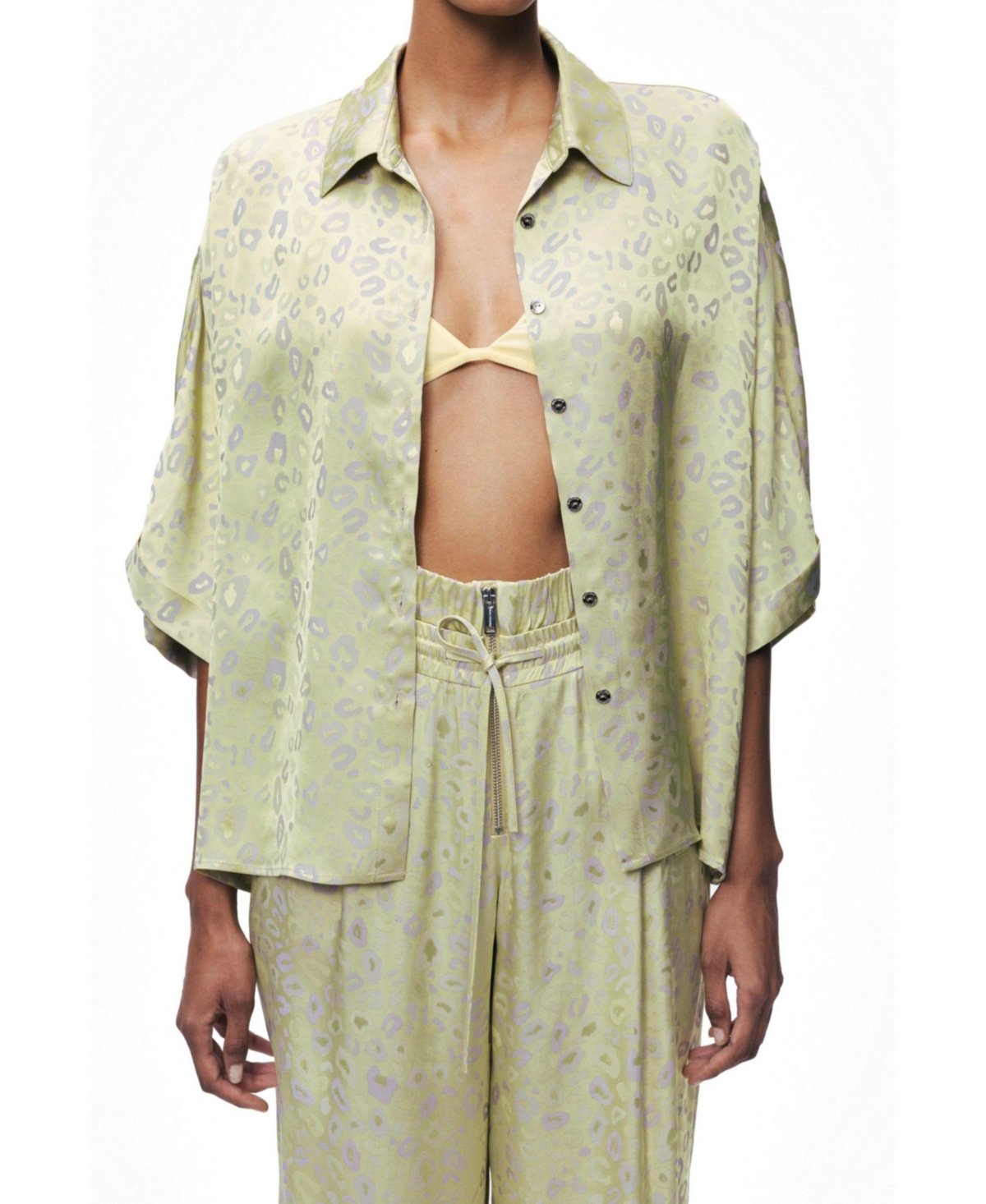 Click here for Nocturne Womens Leopard Print Shirt - Multi-colore... prices