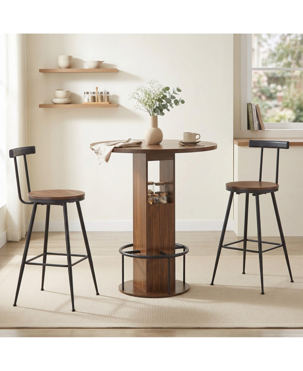 Click here for Sailvan 3-Piece Bar Table and Stool Set  31.5 Inch... prices