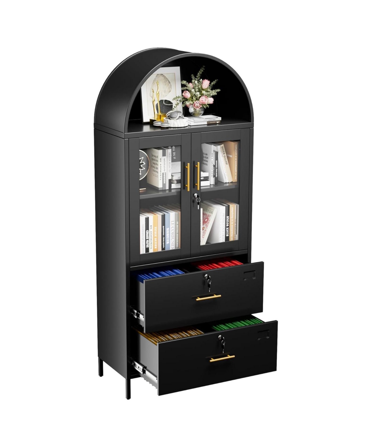 Click here for Boyel Living 73 Metal Arched File Cabinet with Loc... prices