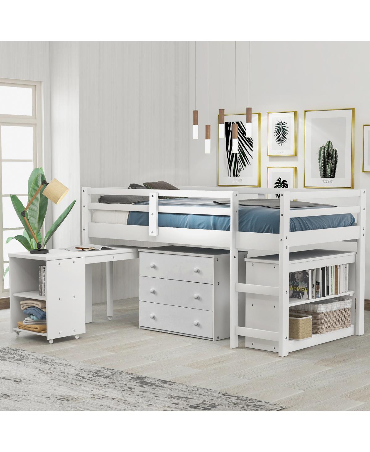 Click here for Streamdale Furniture Low Study Twin Loft Bed with... prices
