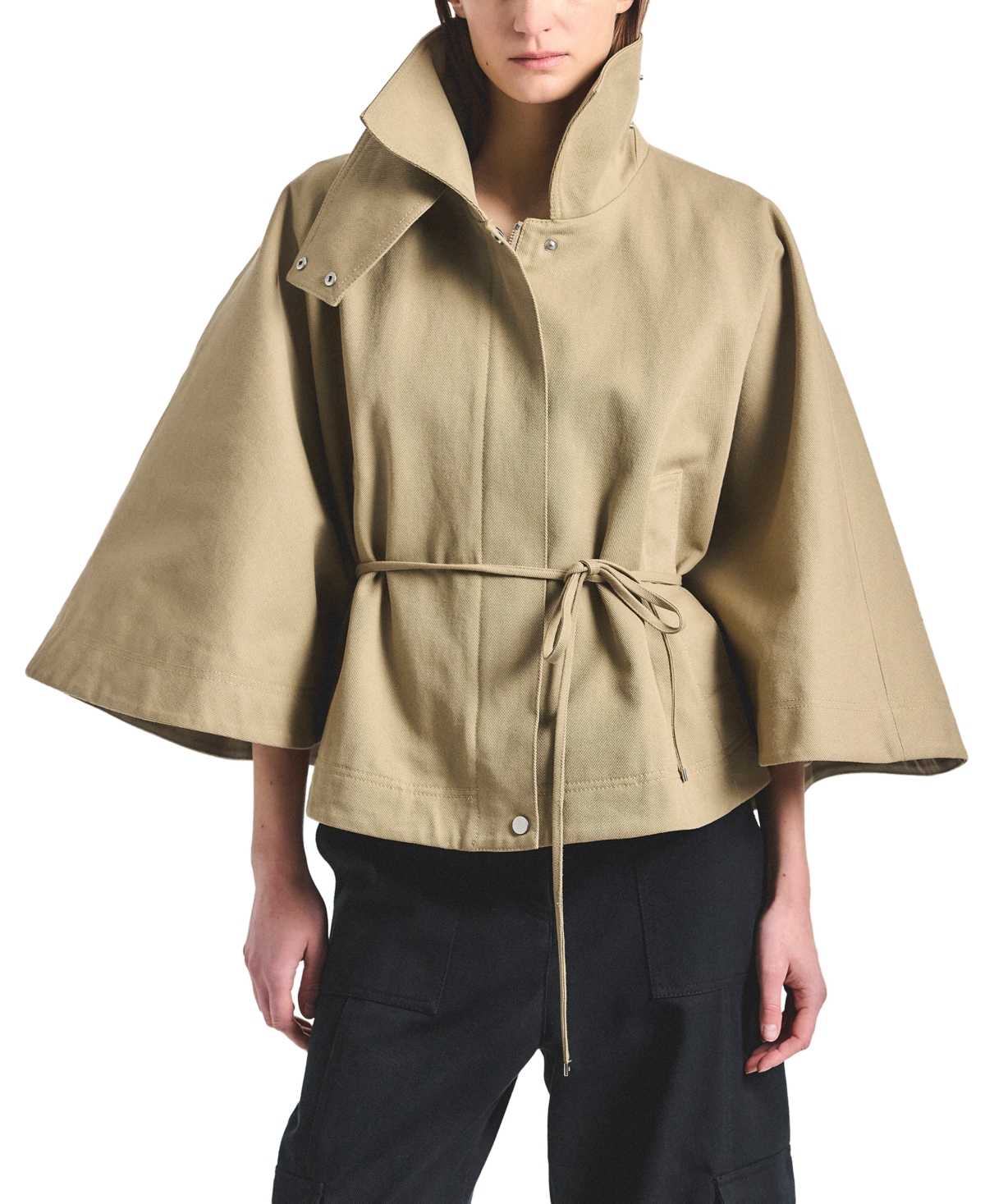 Click here for Derek Lam 10 Crosby Womens Collins Belted Capelet... prices