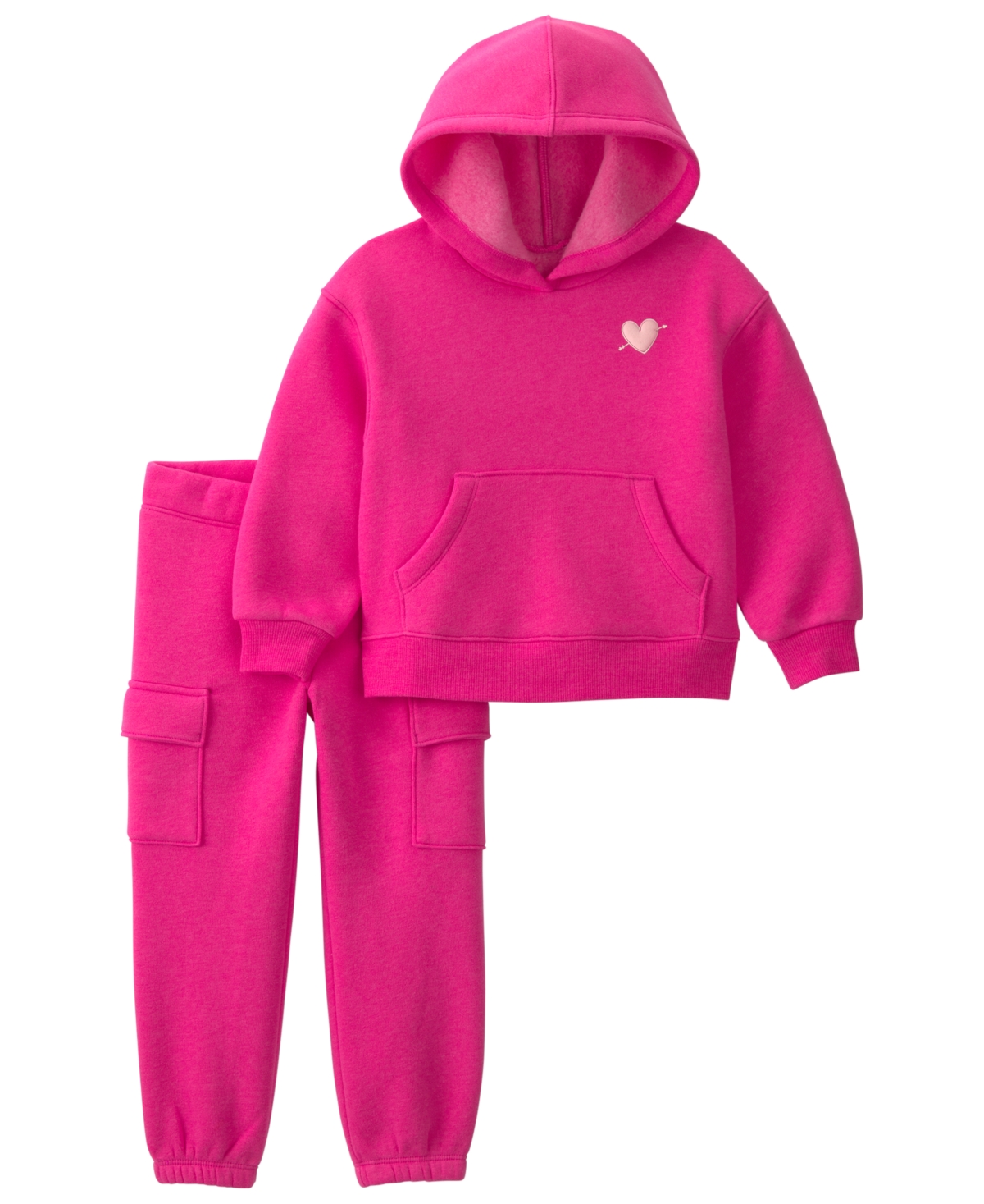 Click here for Carters Toddler Girls 2T-5T Heart Fleece Hoodie an... prices
