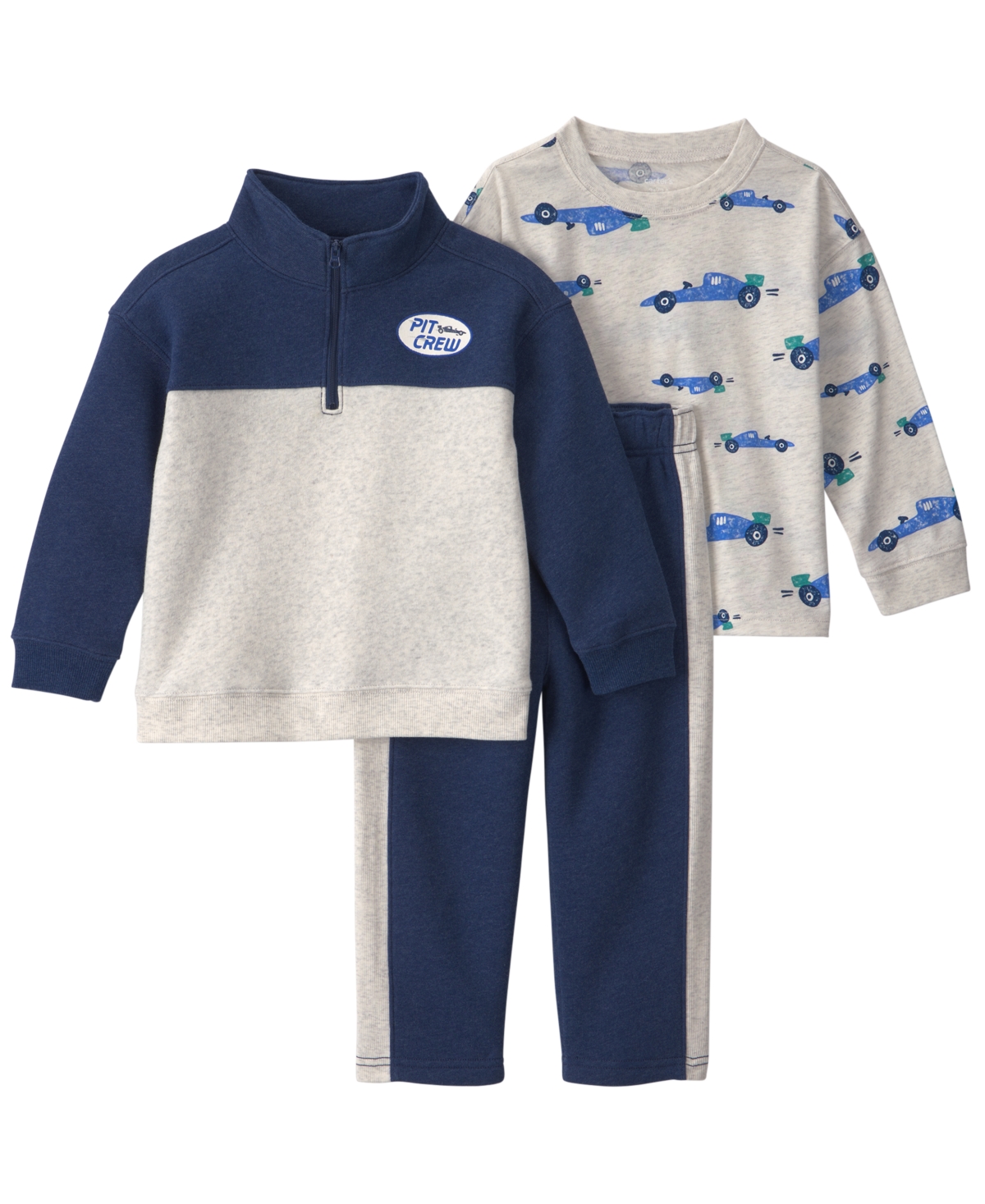 Click here for Carters Toddler Boys 2T-5T Color-Block Fleece Long... prices