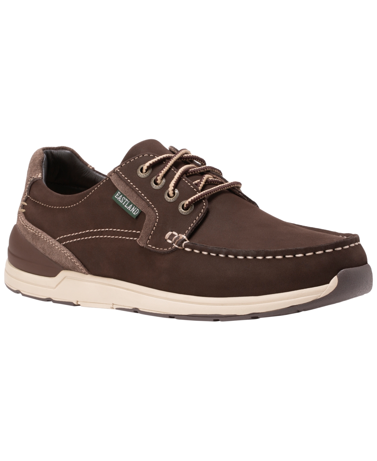 Click here for Eastland Shoe Mens Trent Round Toe Boat Shoes - Br... prices