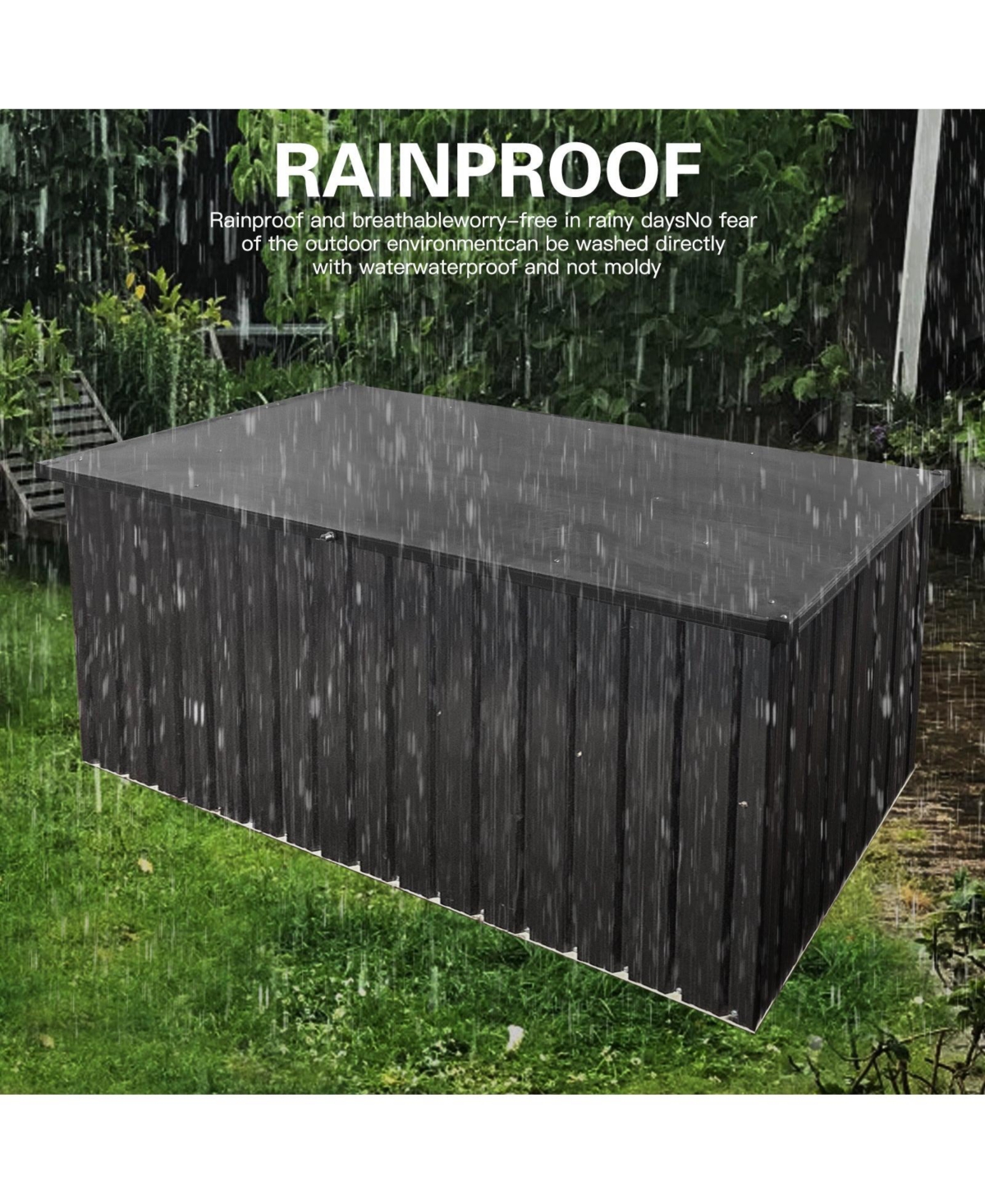 Click here for Mondawe Outdoor Metal Storage Box For Patio And Ga... prices
