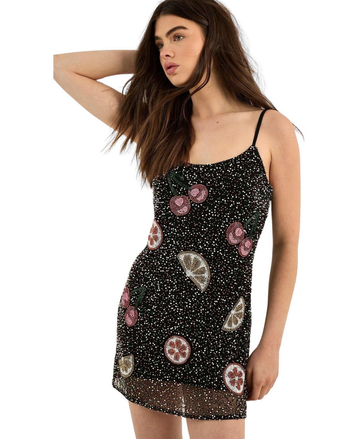 Click here for Nasty Gal Womens Fruit Embellished Strappy Mini Dr... prices