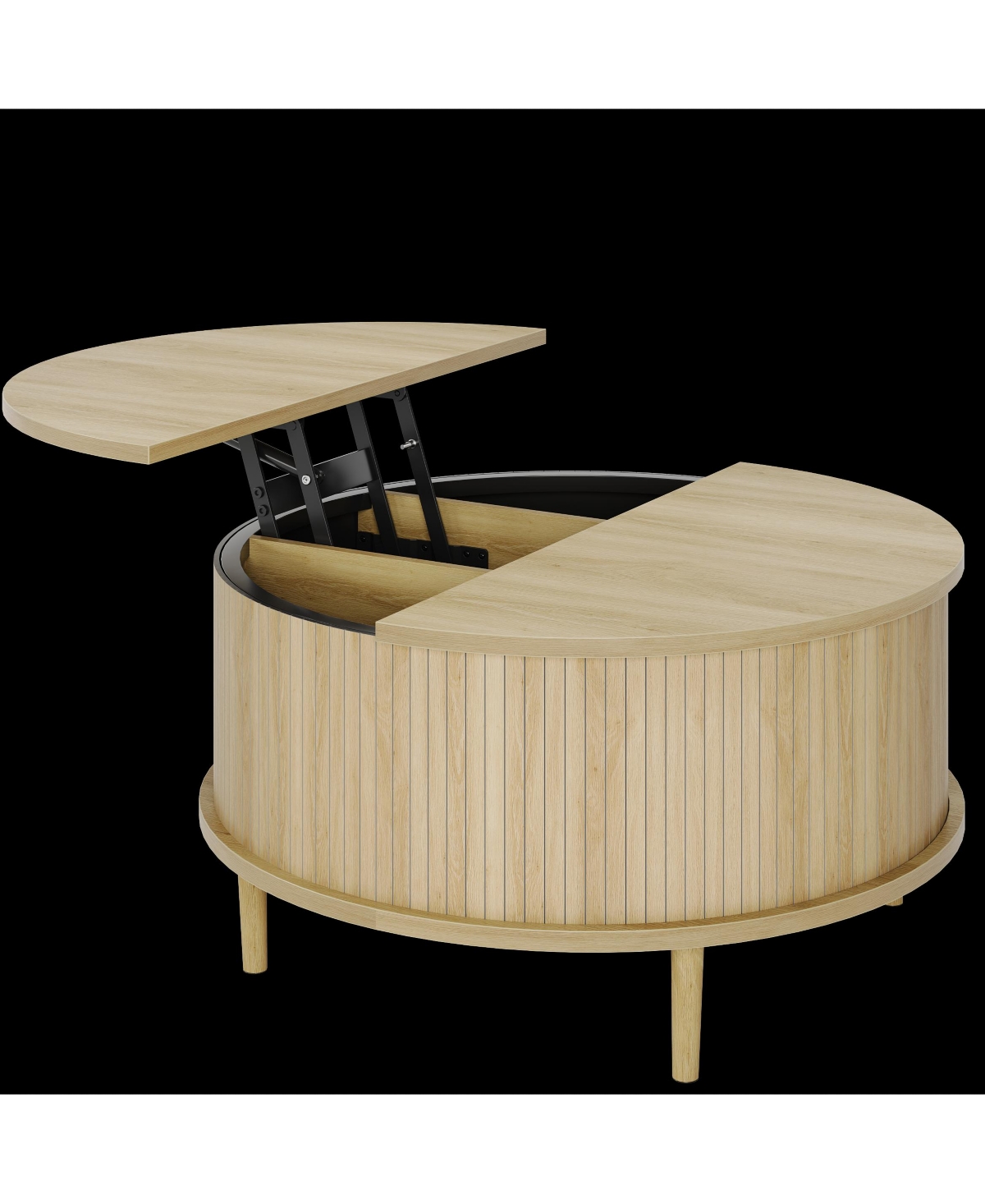 Click here for gaomon Round Lift-Top Storage Coffee Table with Ve... prices