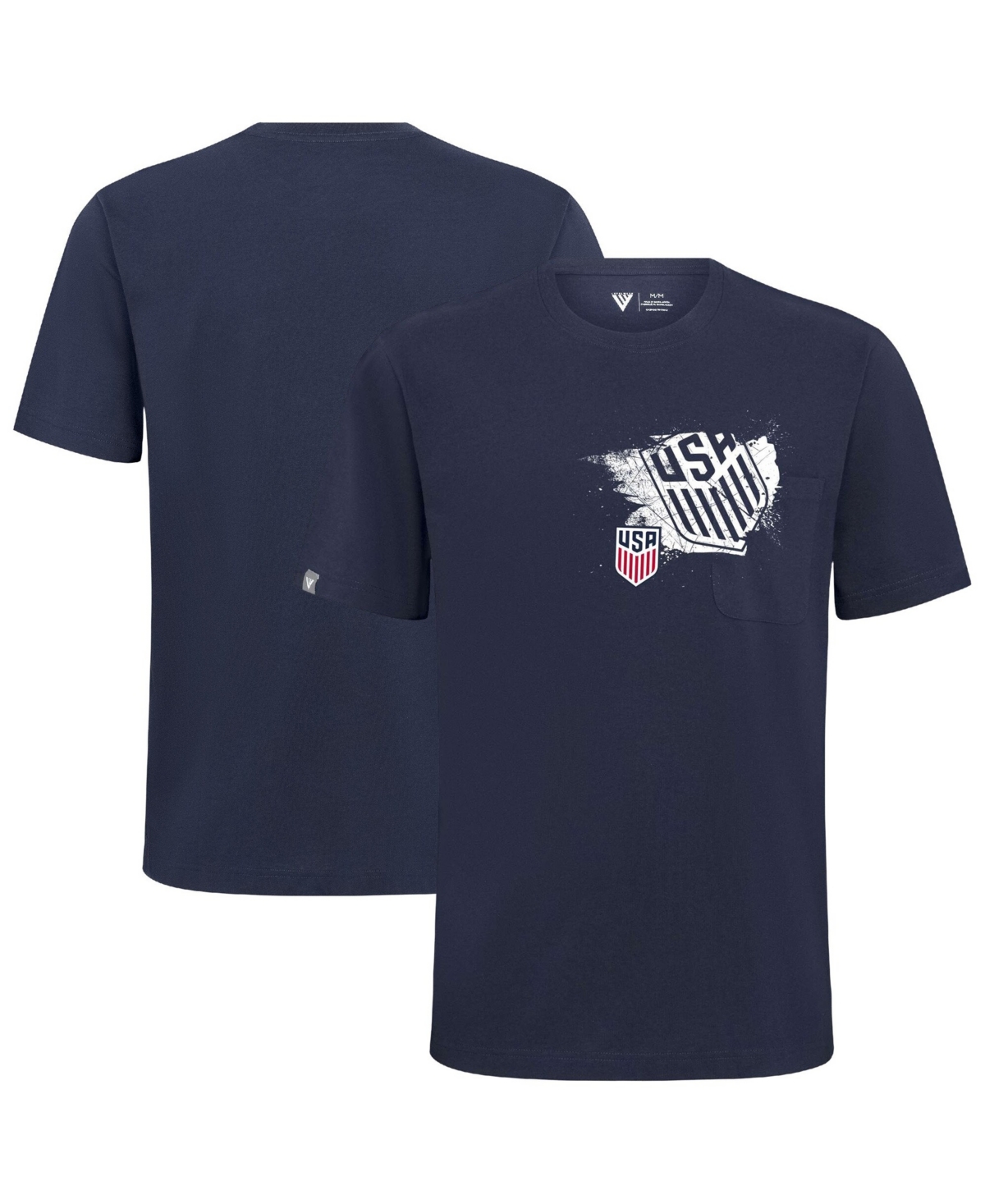 Click here for LevelWear Mens Navy Usmnt Focal Blasted T-Shirt -... prices