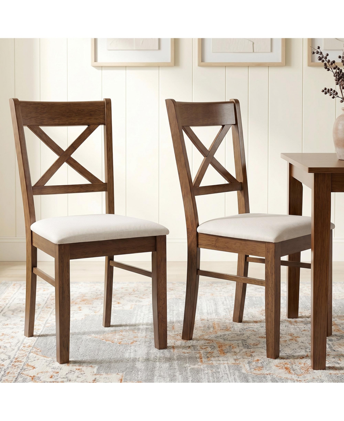 Click here for Homcom Dining Chairs Set of 2 Upholste Kitchen Cha... prices