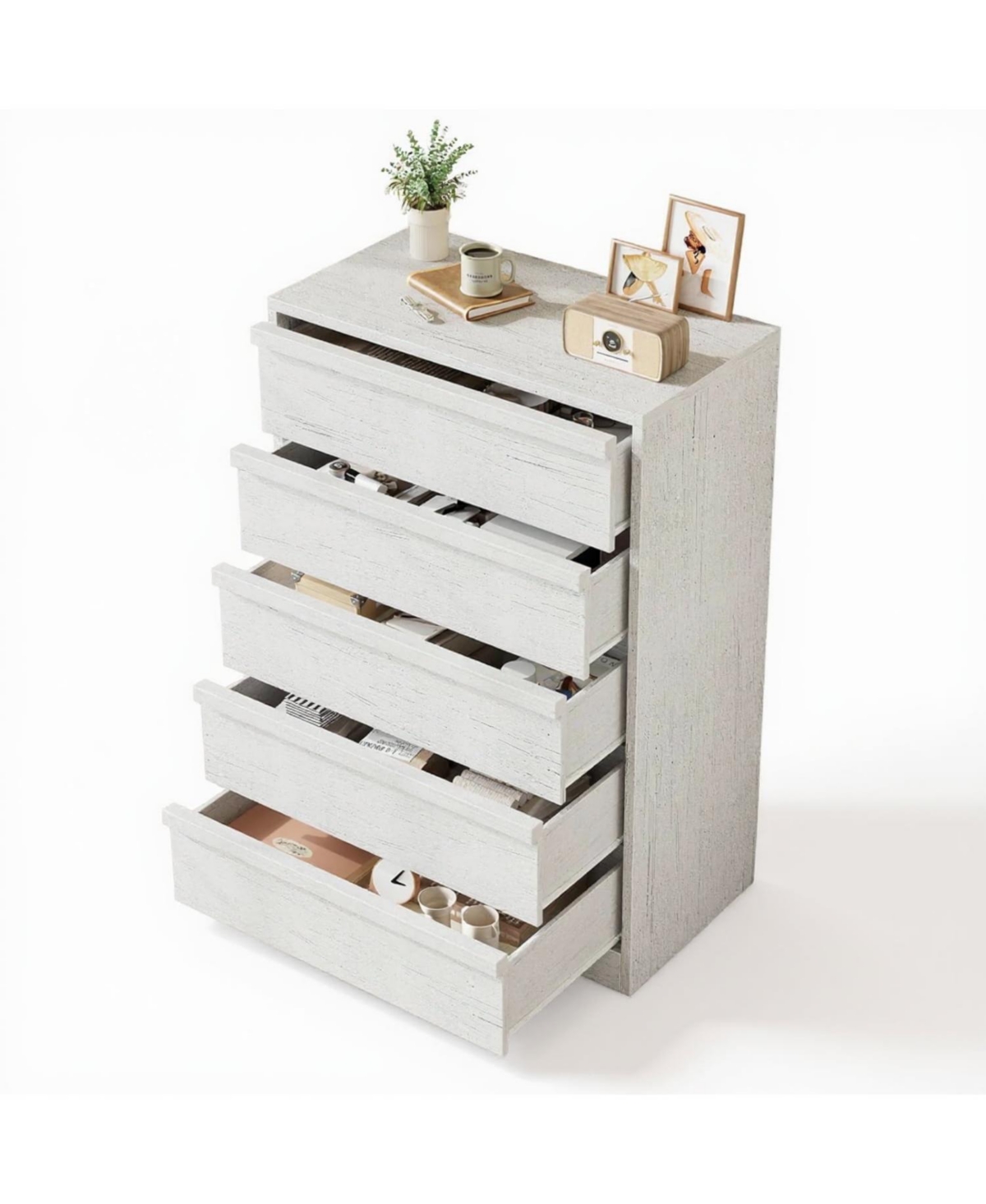 Click here for gaomon Chest of Drawers with 5 Drawers  Dimensions... prices