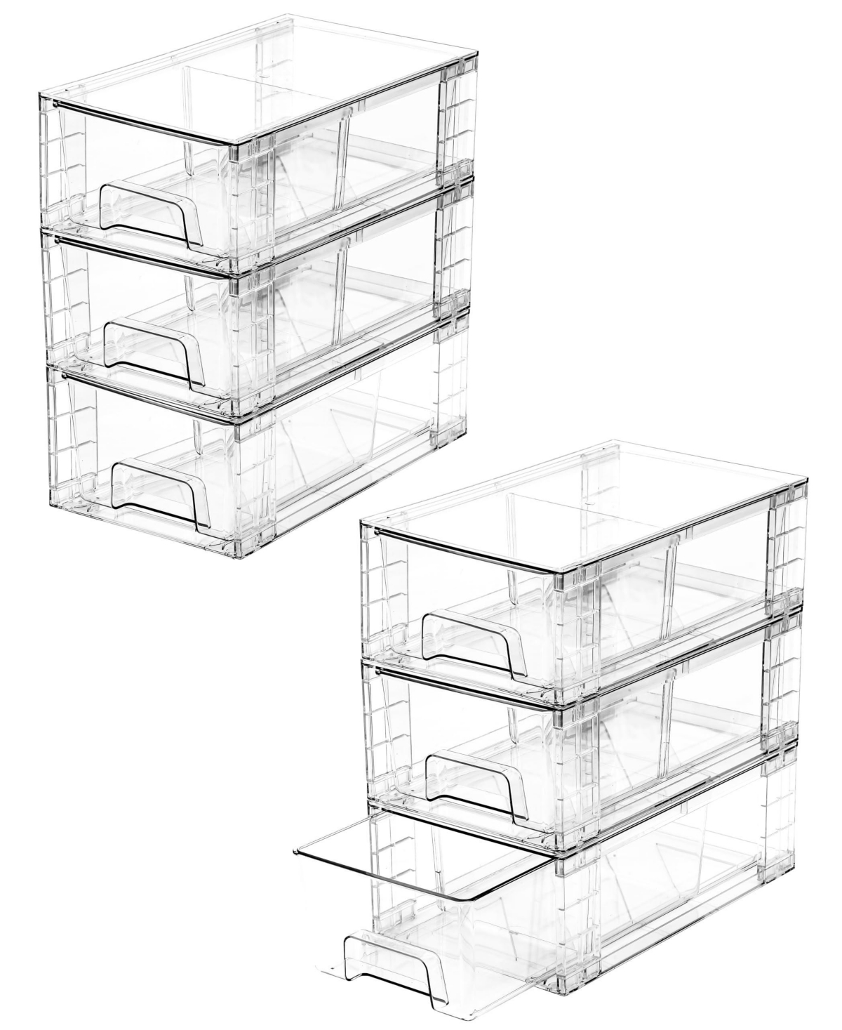 Click here for Stackable Plastic Organizers with Handles Dividers... prices