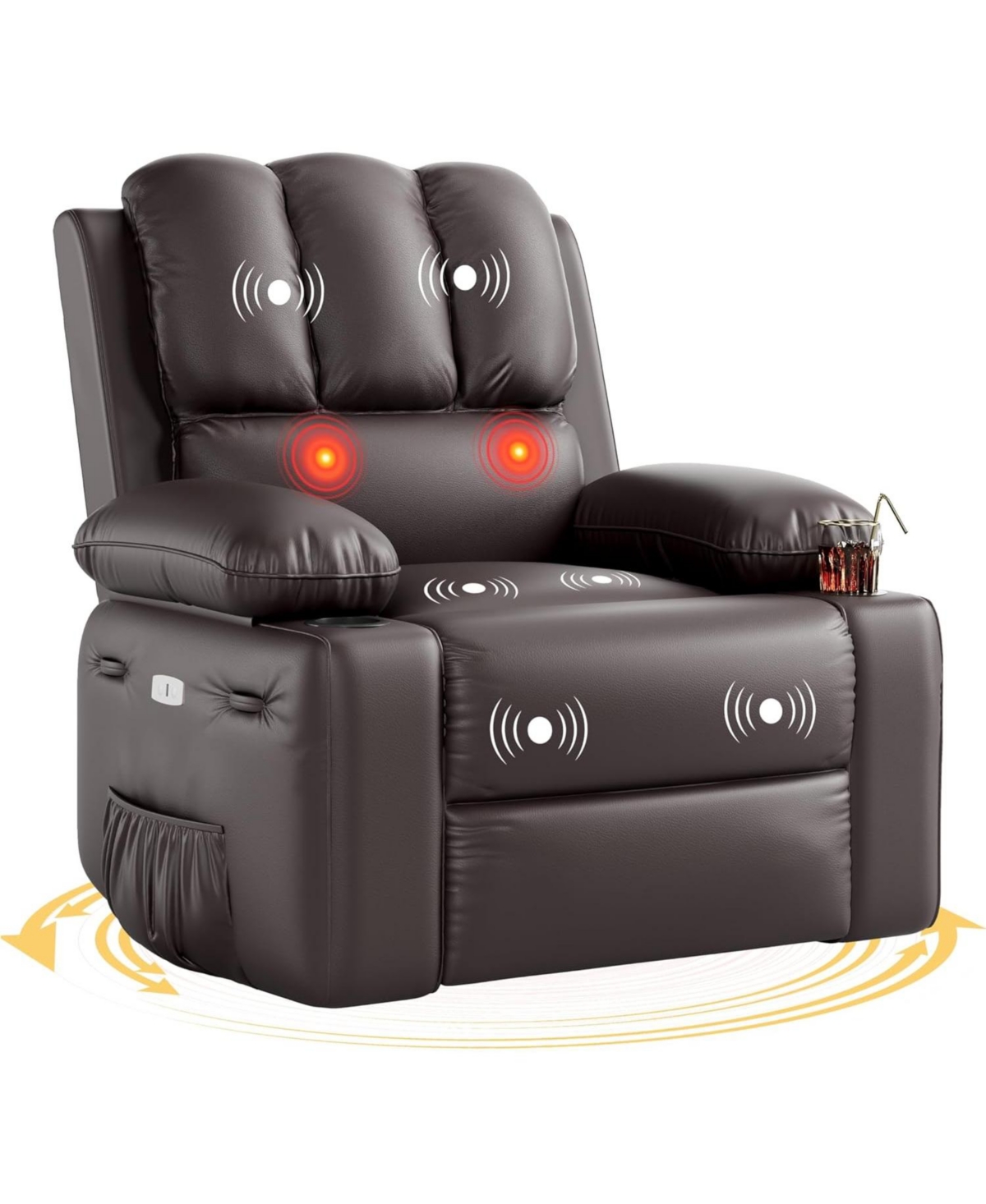 Click here for gaomon Oversized Electric Recliner Chair Rocking... prices
