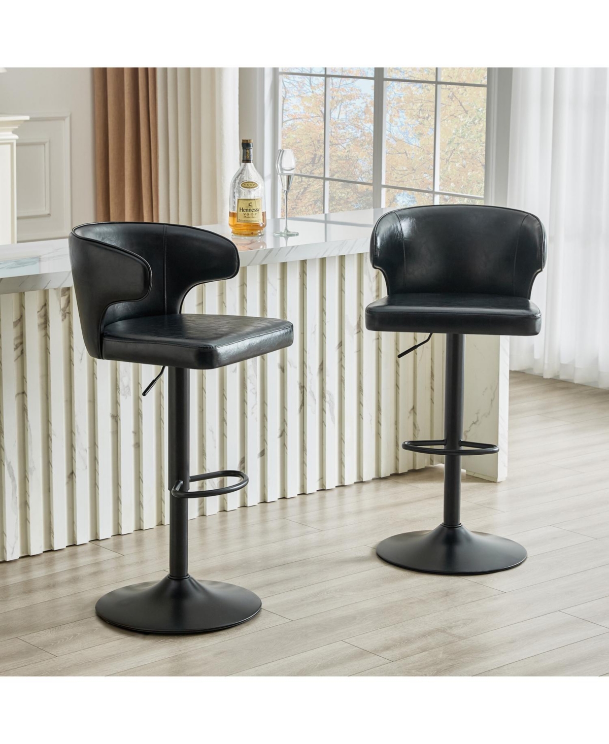 Click here for Rainsken Modern Bar Stools Set of 2  with Back and... prices