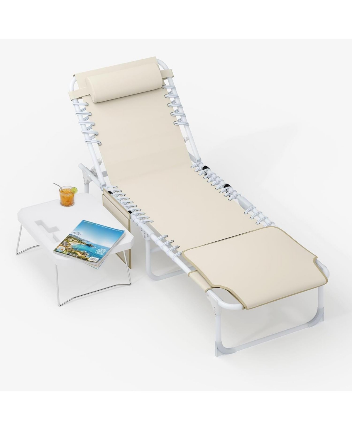 Click here for gaomon Outdoor 3-in-1 Lounge Chair  Tanning Chair... prices