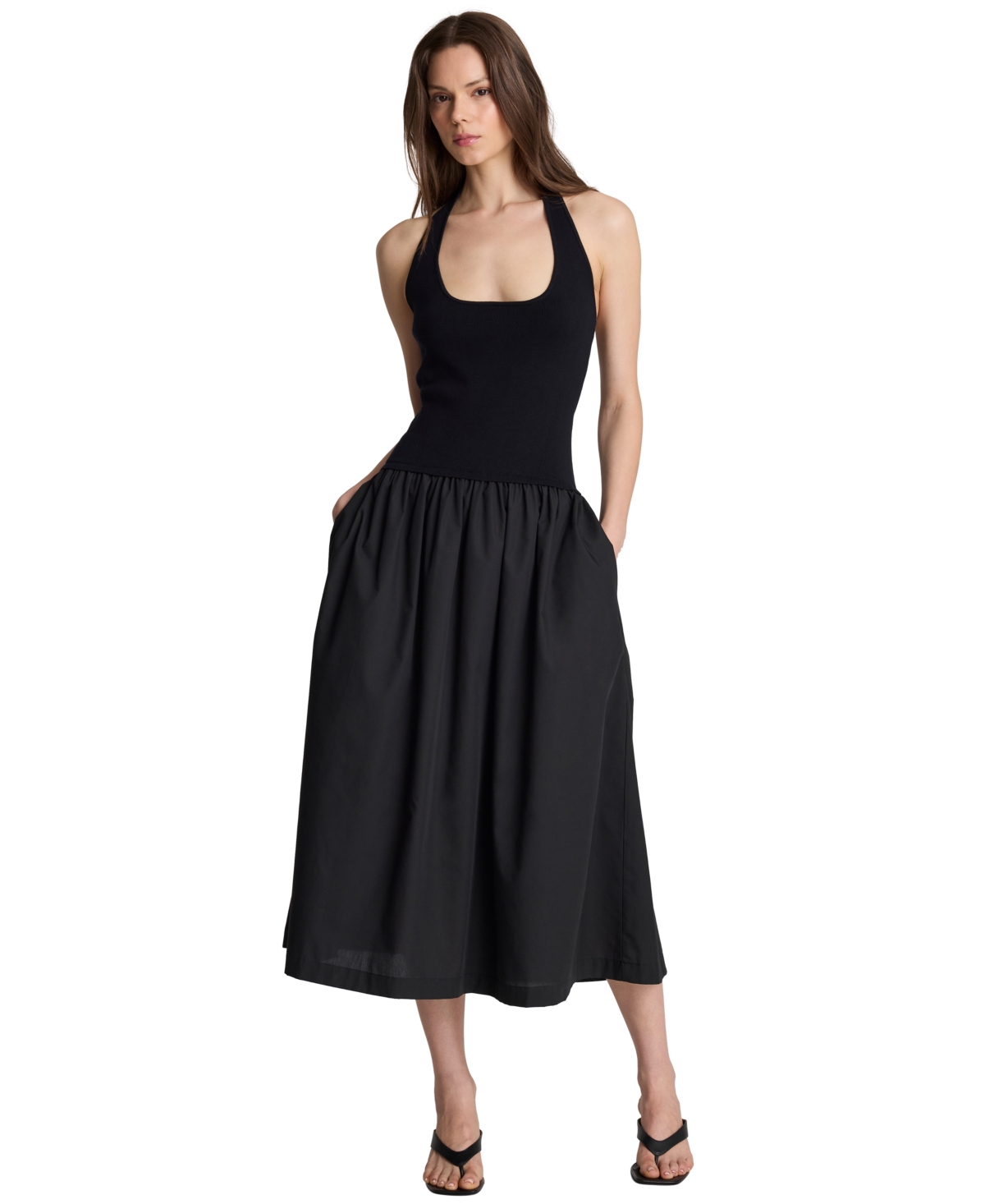 Click here for Kenneth Cole Womens Halter Neck Dress - Black prices