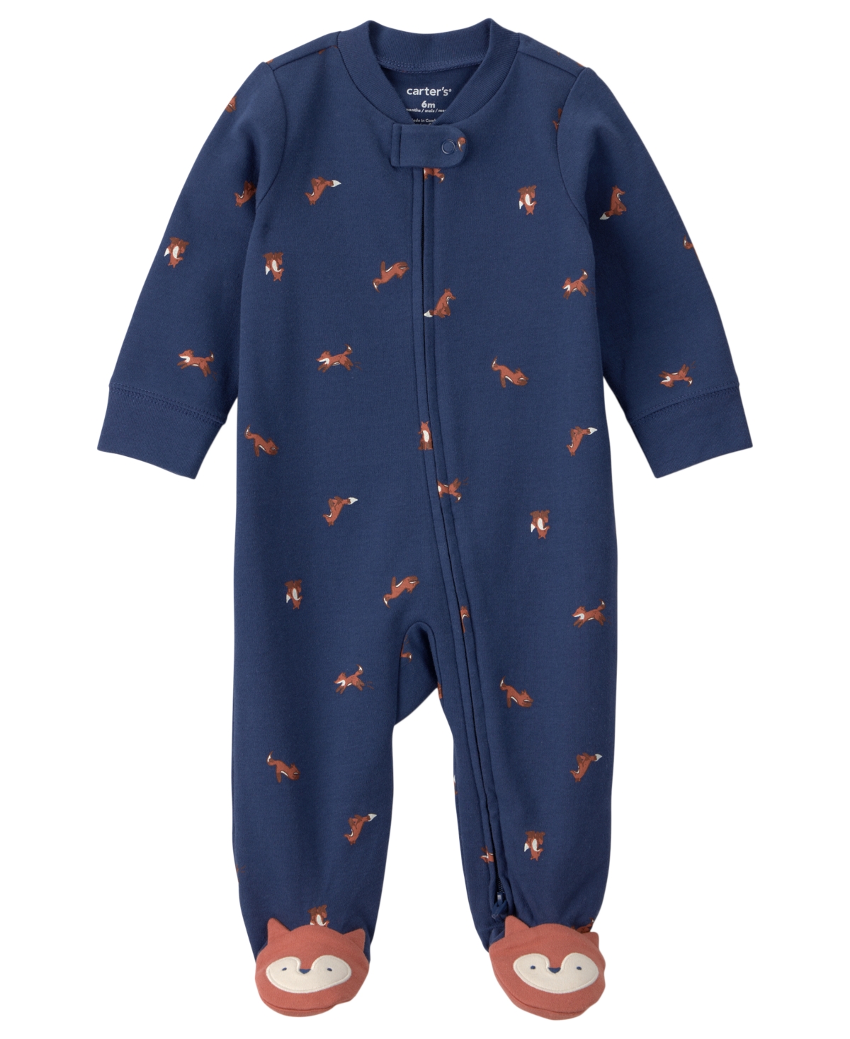Click here for Carters Baby Boys Fox Cotton 2-Way Zip Sleep & Pla... prices