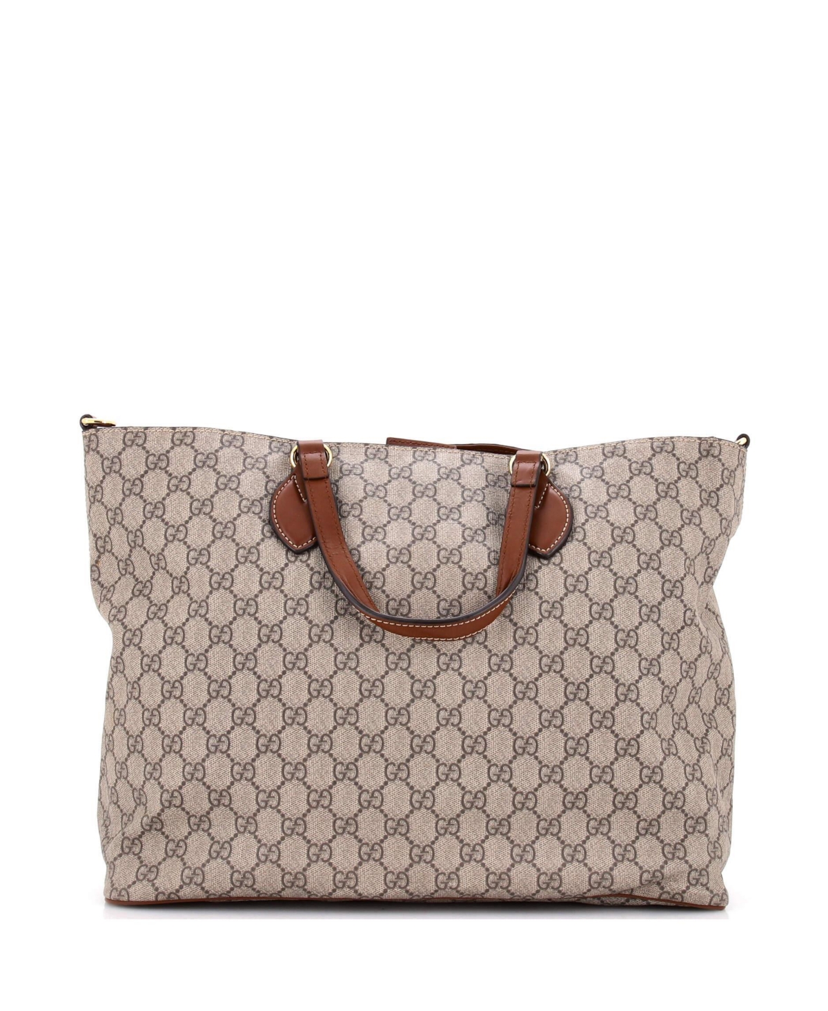 Click here for Pre-Owned Gucci Medium Convertible Soft Tote Gg Co... prices