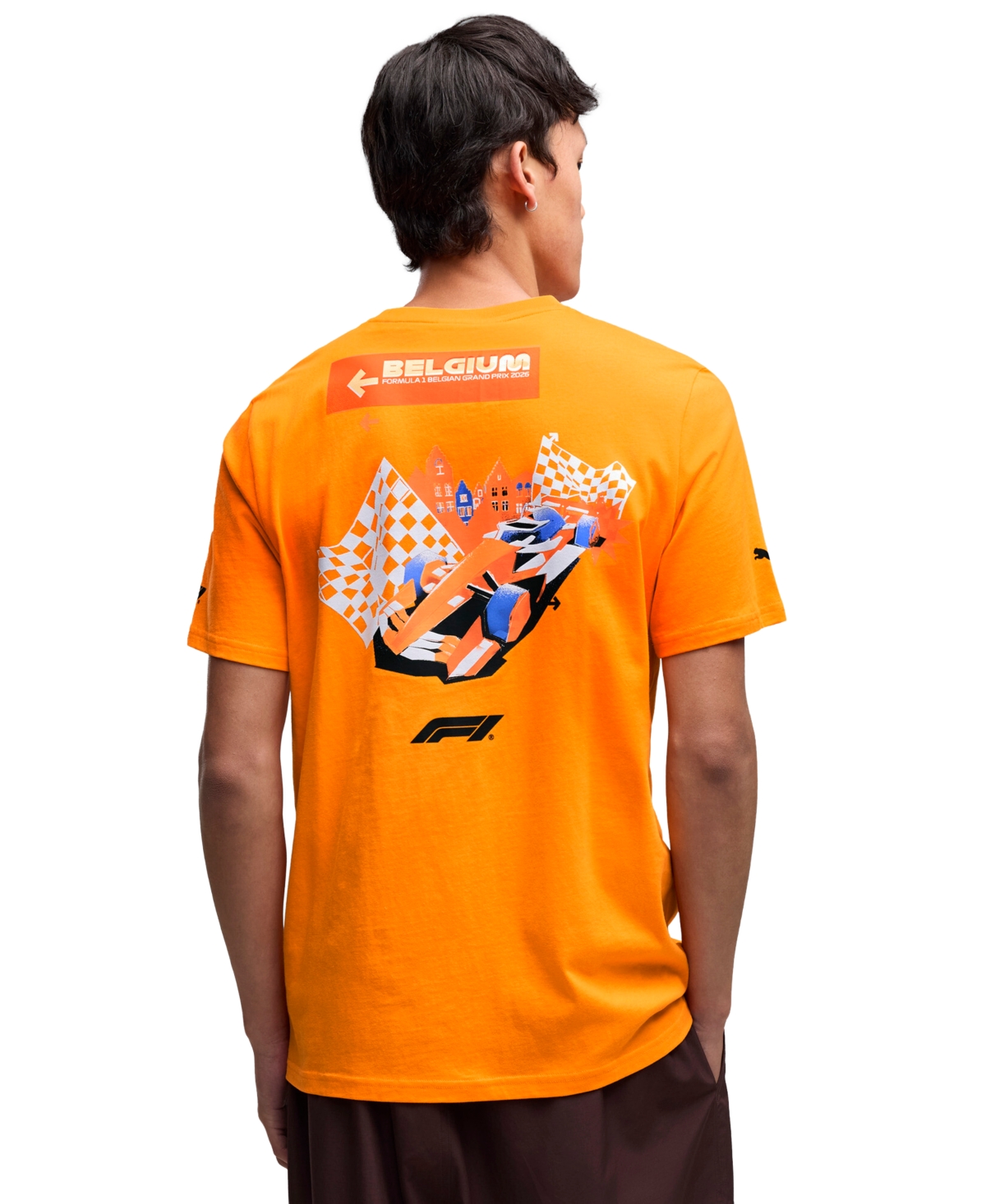 Click here for Puma Mens Belgium Grand Prix Graphic T-Shirt - Ora... prices