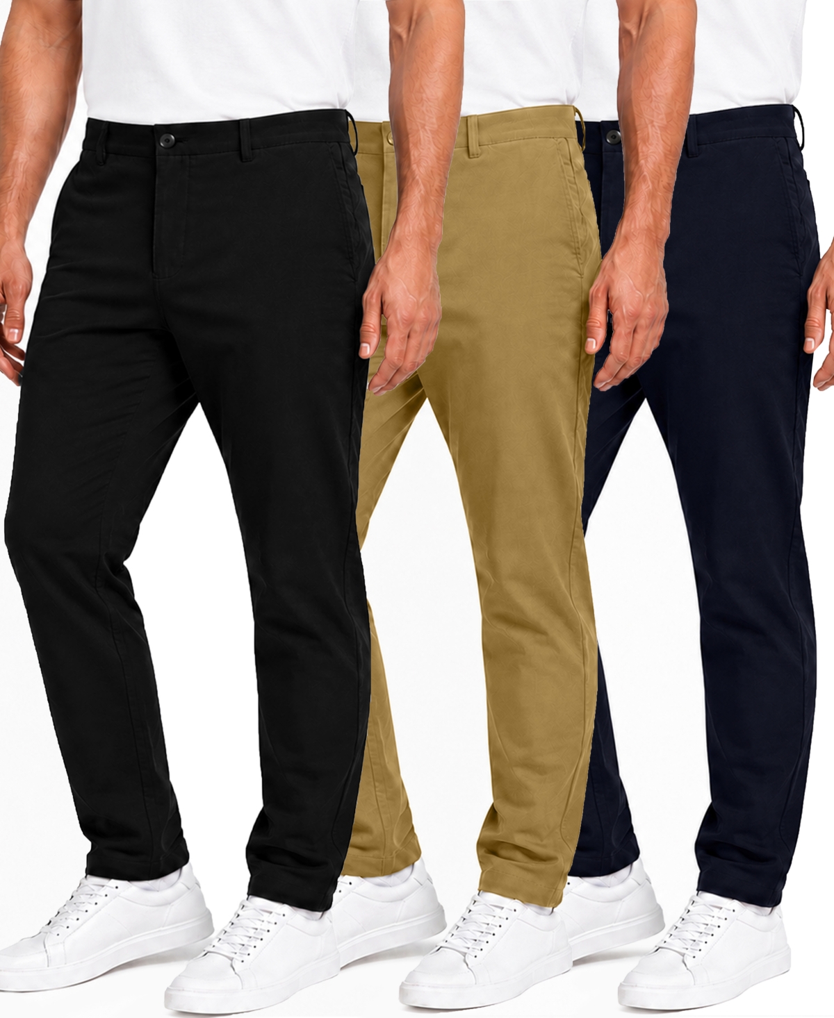 Click here for Blu Rock Mens Super Stretch Slim-Fit Chino Pants... prices